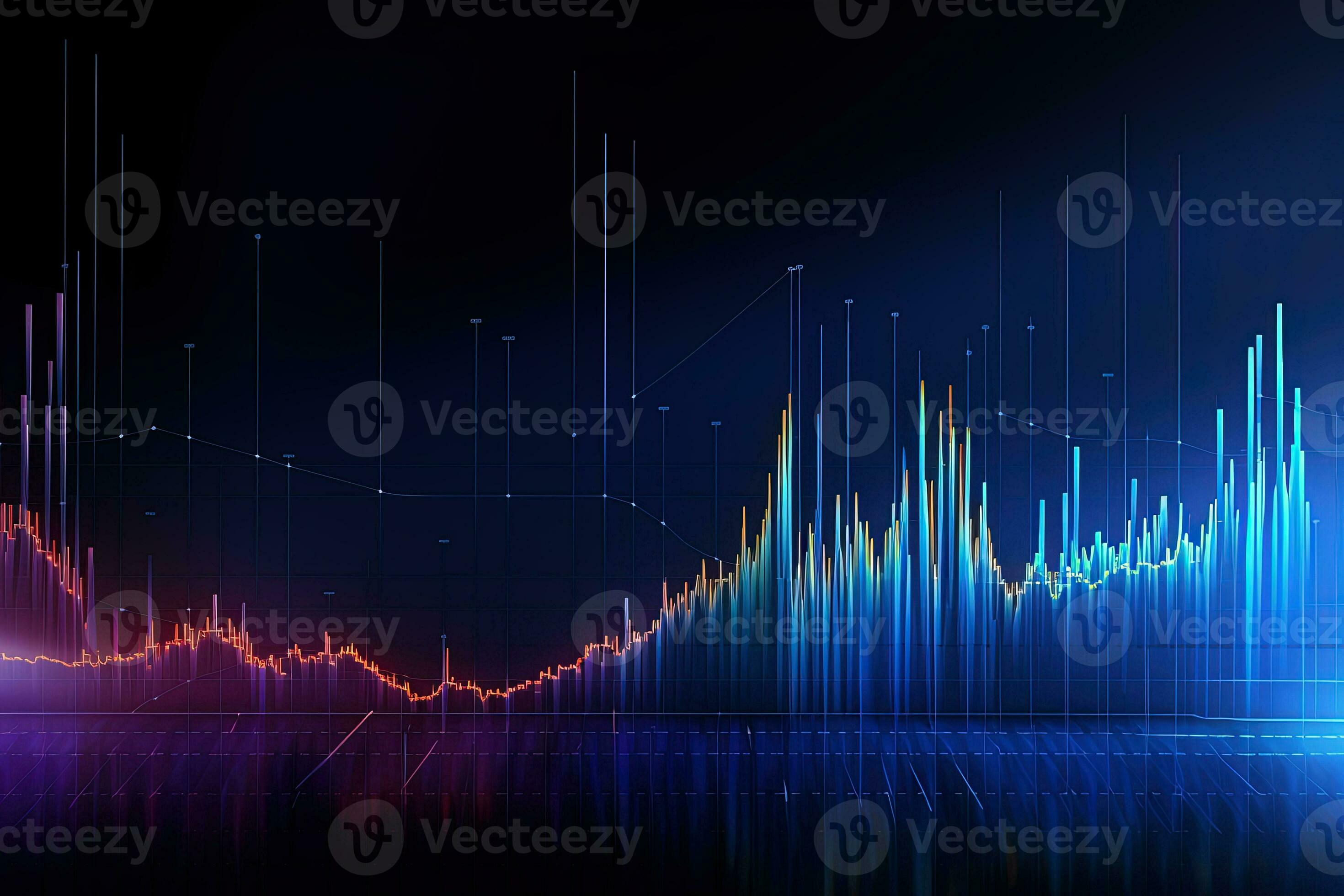 abstract image of graph with line. Generative AI 30598909 Stock Photo ...