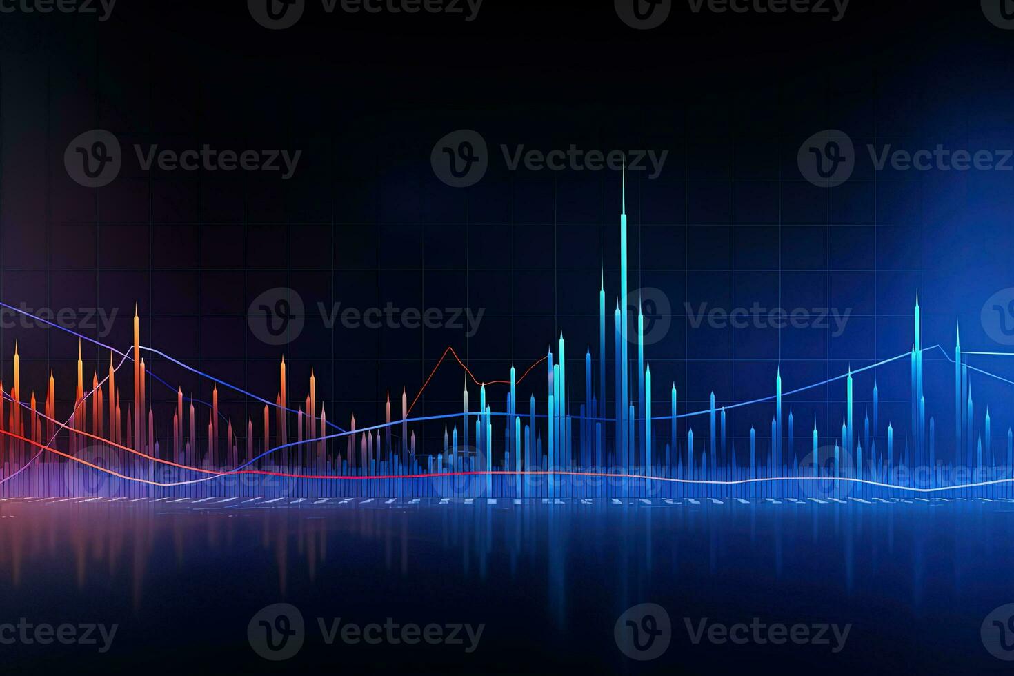 abstract image of a graph chart. Generative AI 30598934 Stock Photo at ...