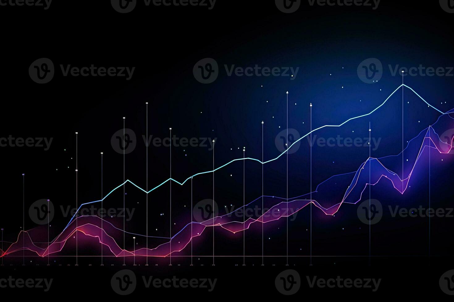 abstract graph of a business chart. Generative AI 30598953 Stock Photo ...