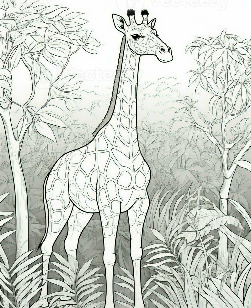 Giraffe Zoo Animal Coloring Pages Jos Gandos Coloring Pages For Kids