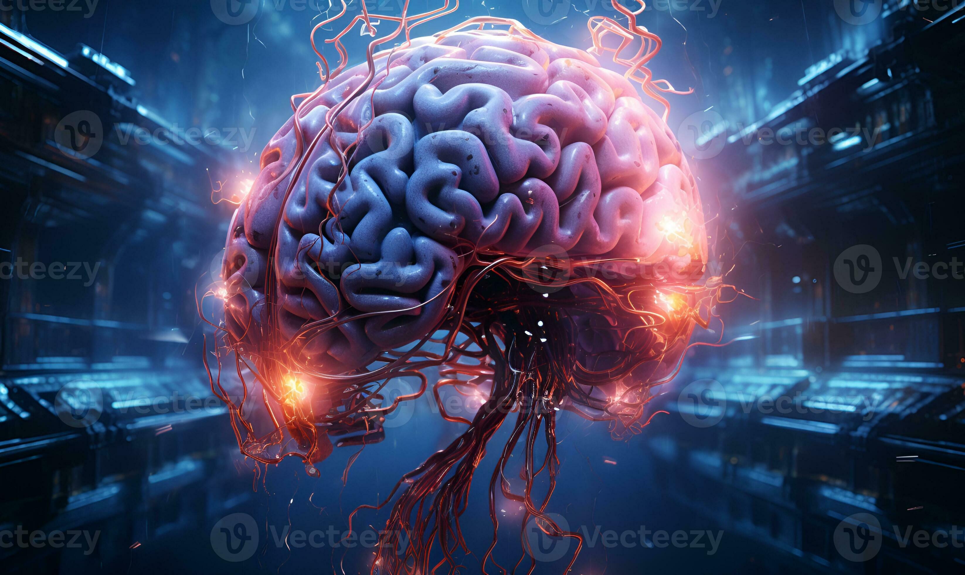 artificial intelligence artificial brain digital art, ai generative ... artificial intelligence artificial brain digital art, ai generative ...