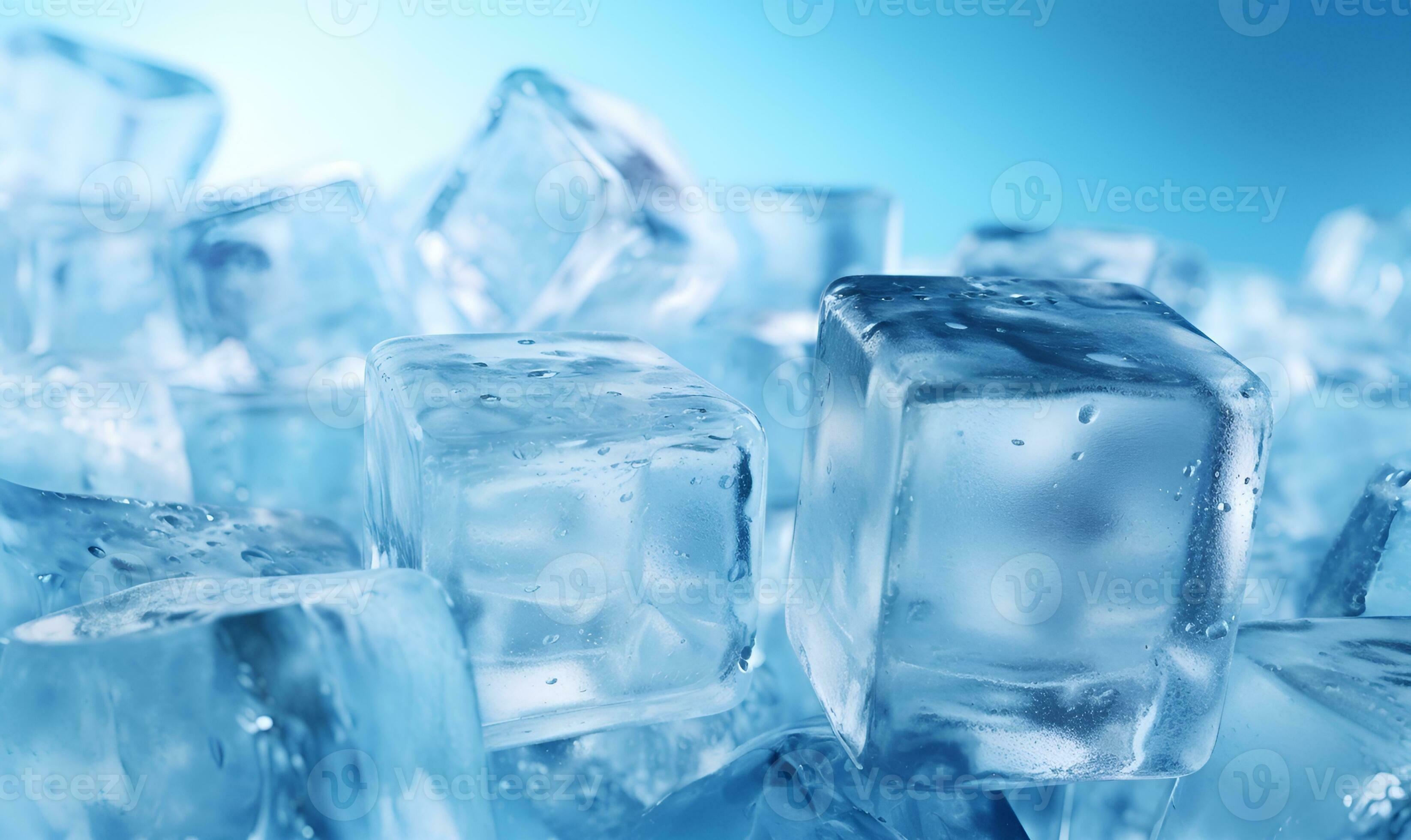 pile of ice cubes macro, ai generative 30602031 Stock Photo at Vecteezy