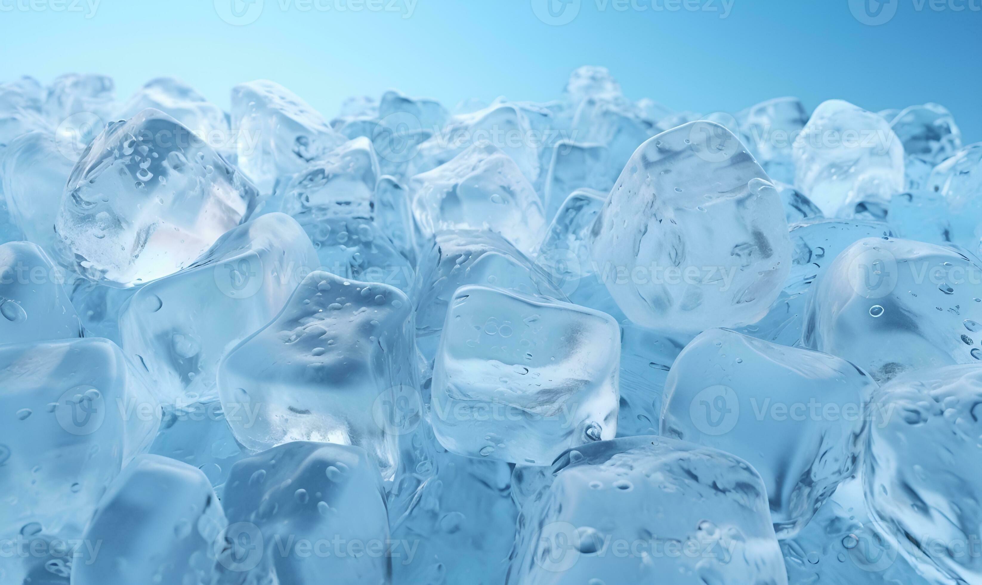 pile of ice cubes macro, ai generative 30602068 Stock Photo at Vecteezy
