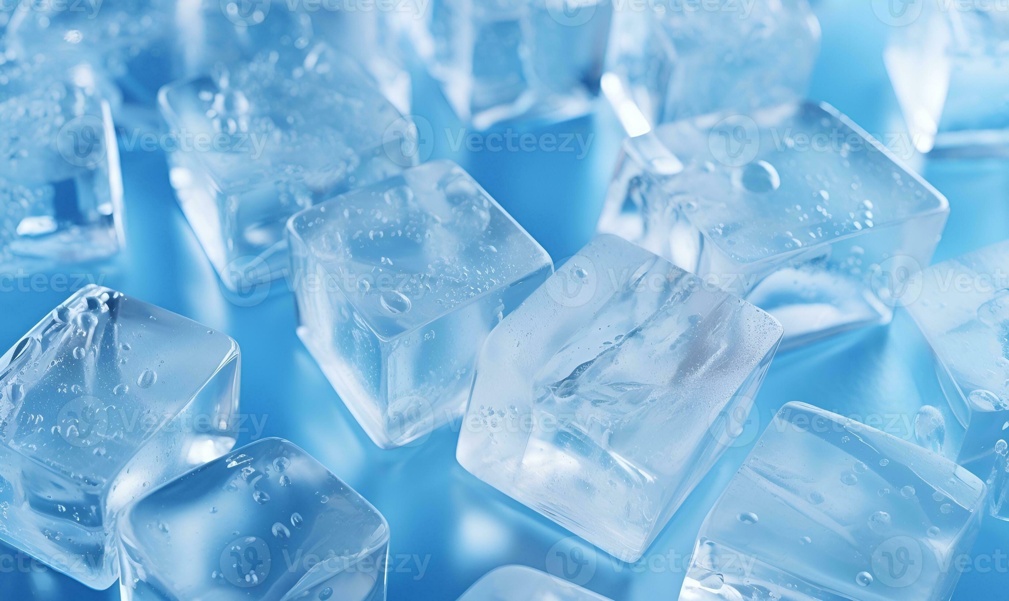 pile of ice cubes macro, ai generative 30602088 Stock Photo at Vecteezy