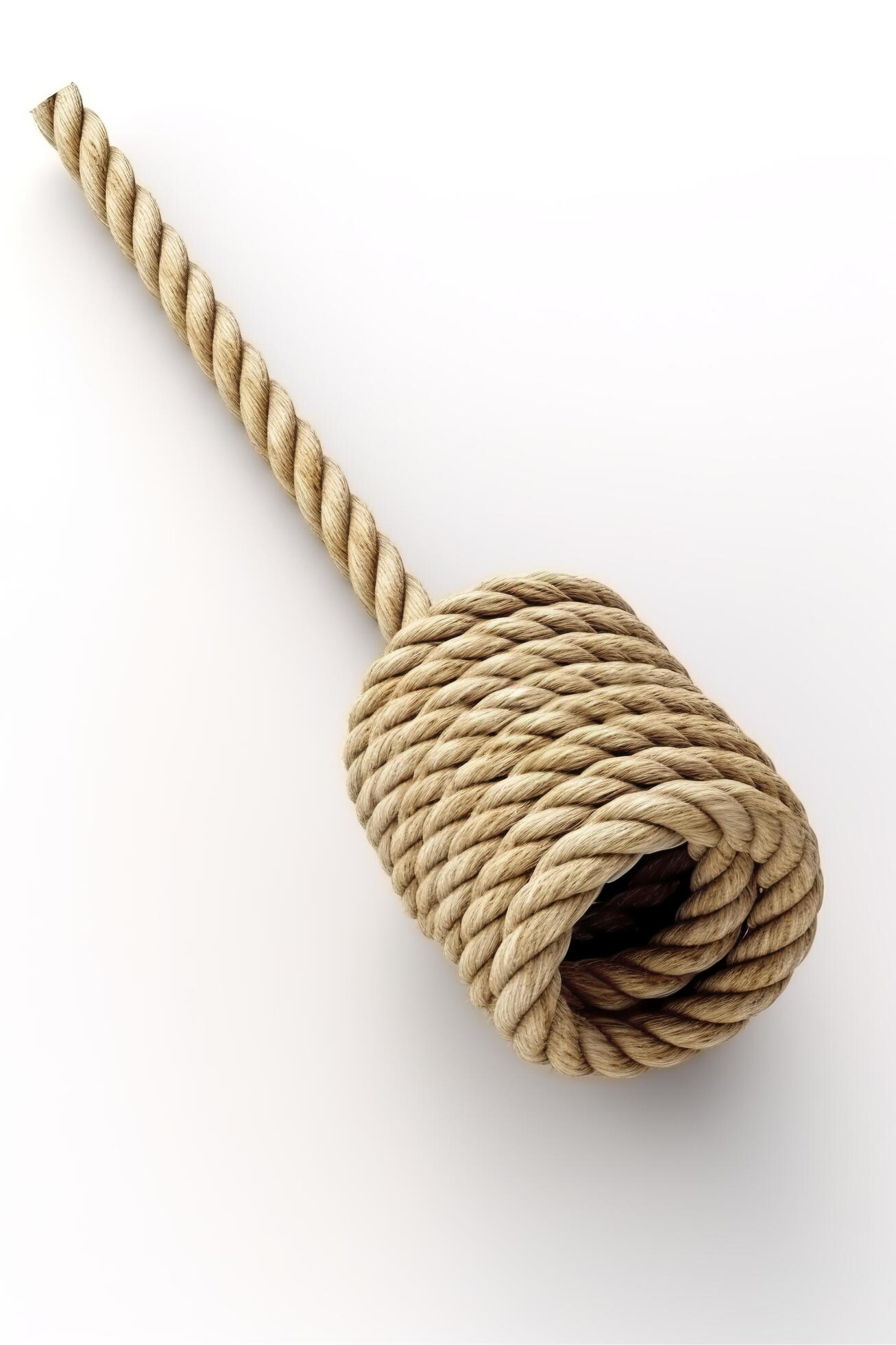 ropes isolated on a white background. Generative AI 30606566 Stock ...