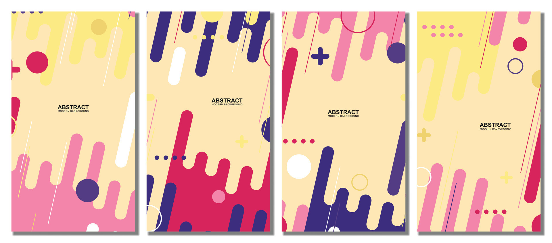 Abstract colorful template set background. 30608514 Vector Art at Vecteezy