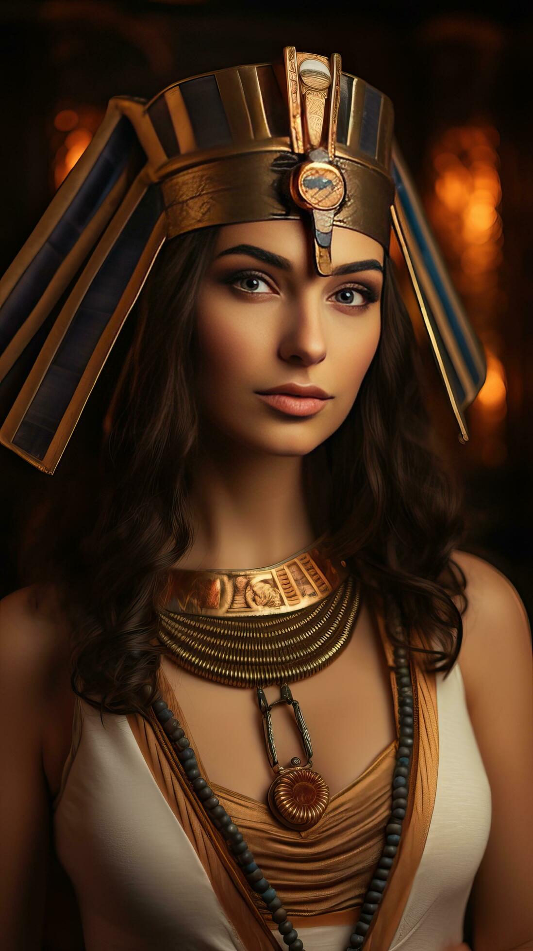 Beautiful woman like Queen of Egypt Cleopatra. Generative AI 30613111 ...