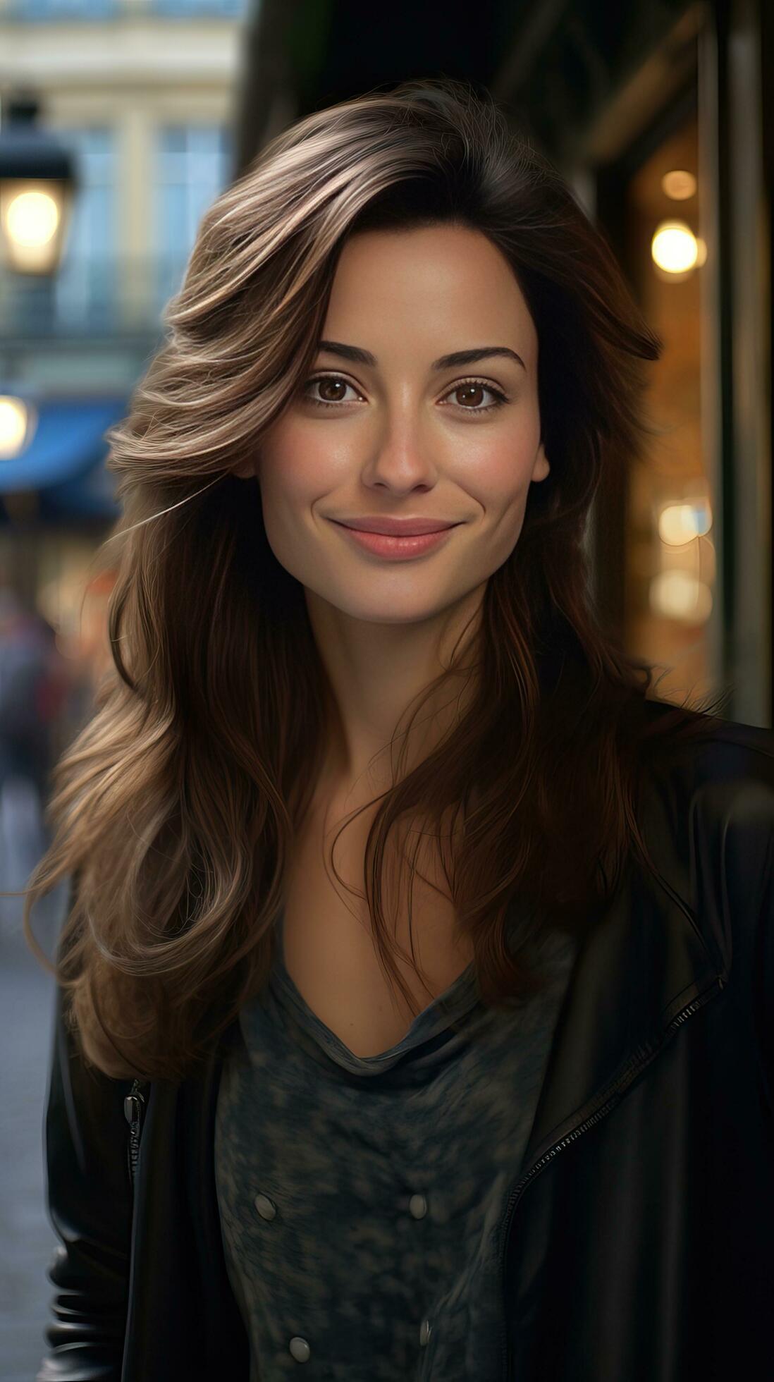 Beautiful young woman smiling. Generative AI 30613425 Stock Photo at ...
