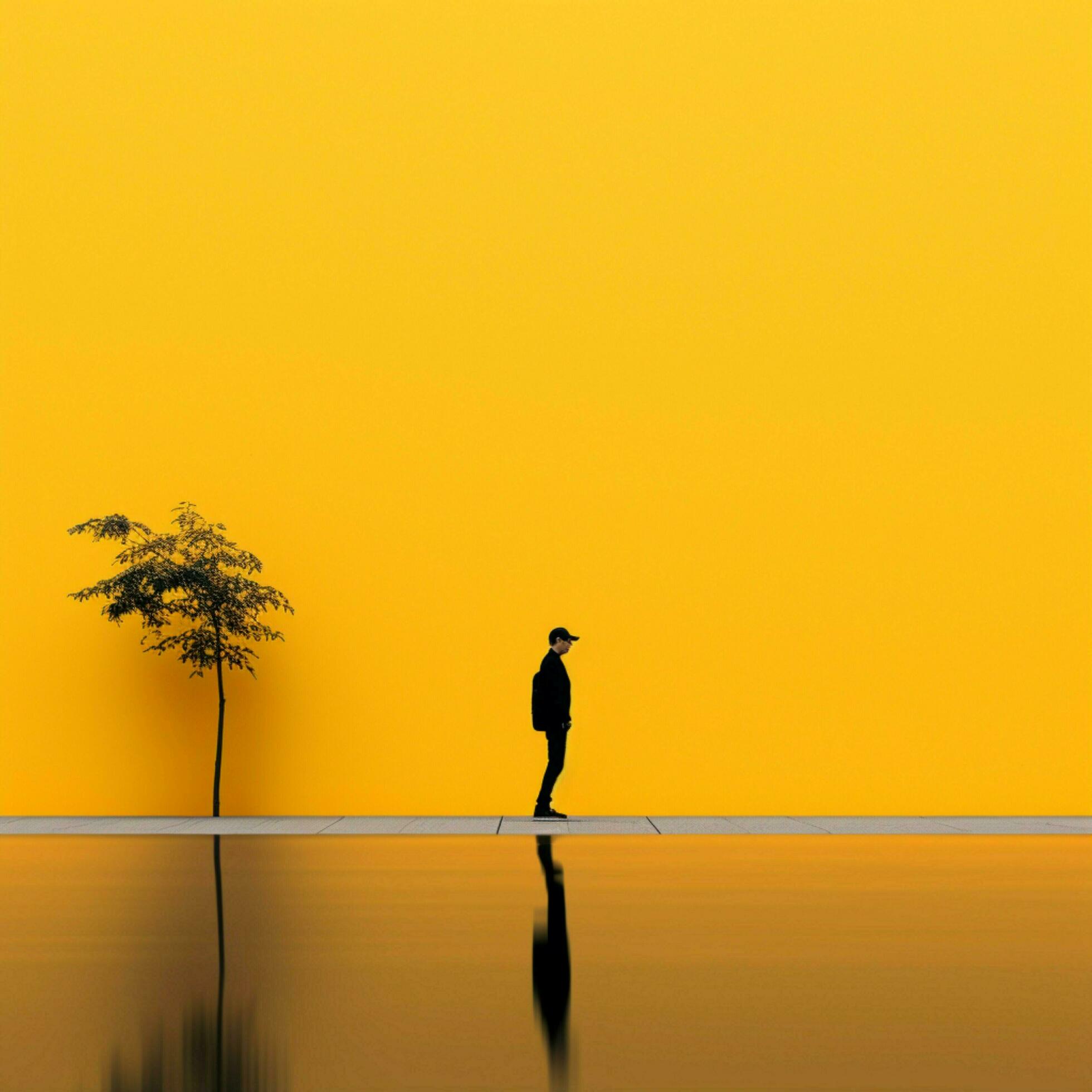 yellow Minimalist wallpaper 30622186 Stock Photo at Vecteezy