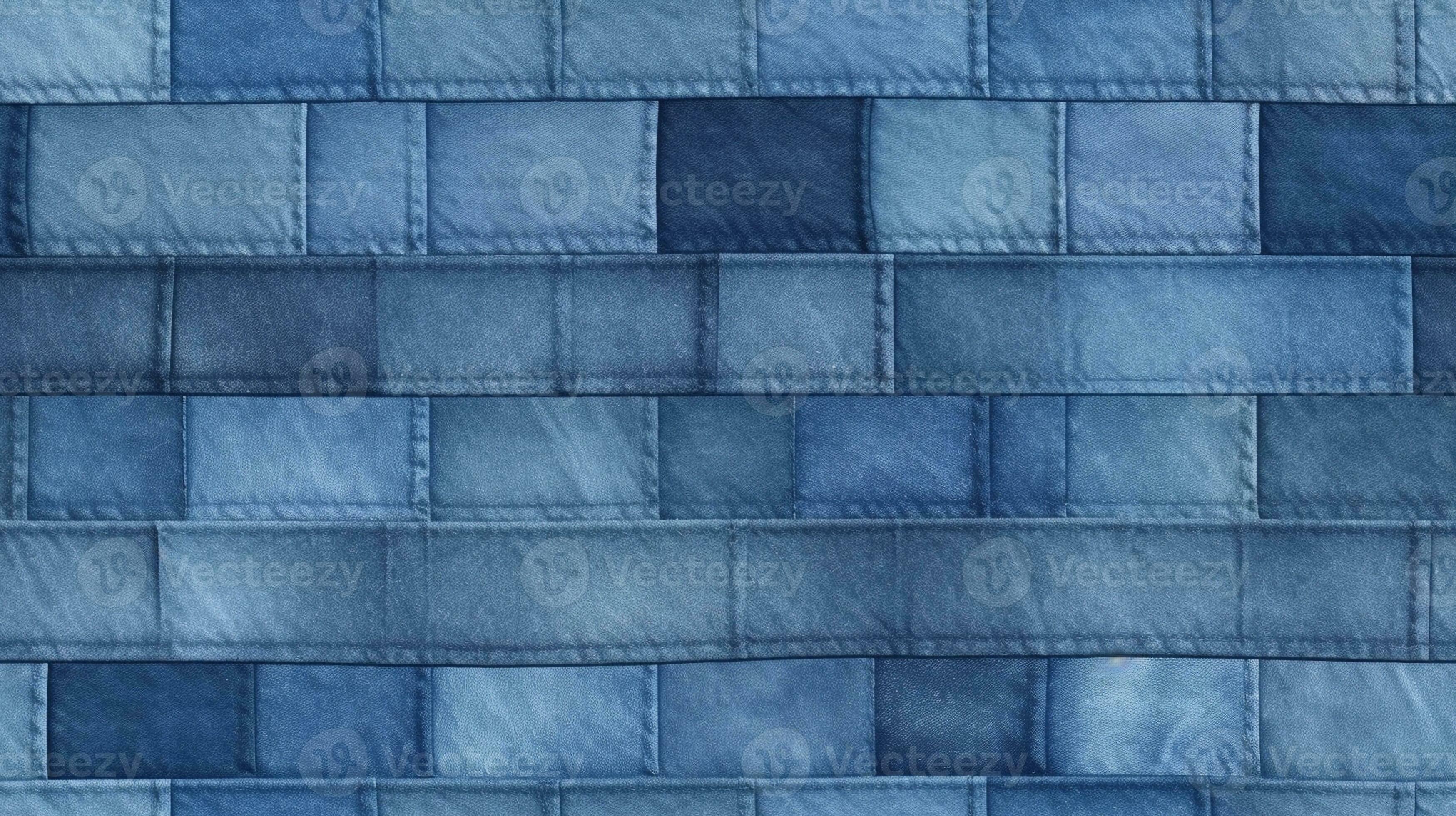 Denim Wash pattern, 3D style, shades of blue. Background image. AI ...