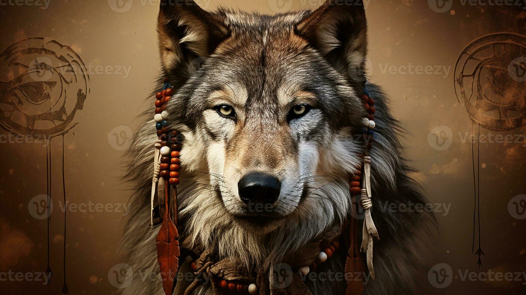Native American Wolf Stock Photos, Images and Backgrounds for Free Download
