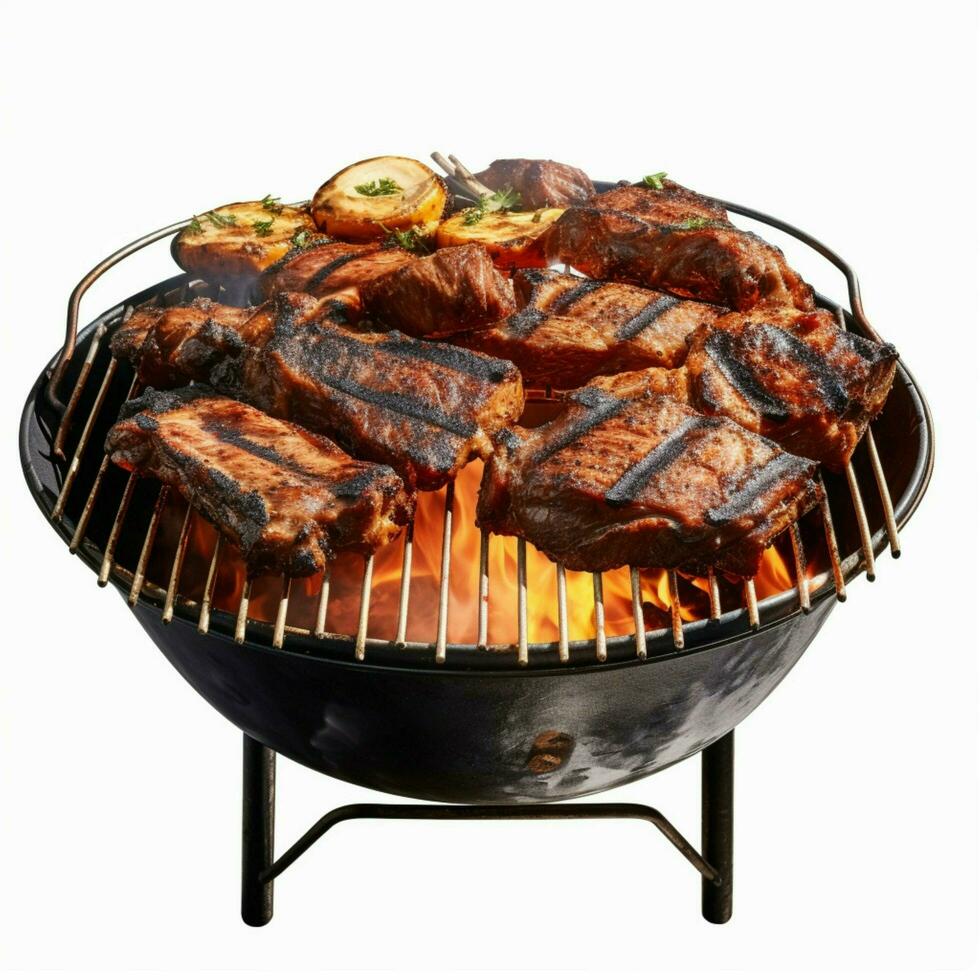 photo of BBQ with no background with white back 30672118 Stock Photo at Vecteezy