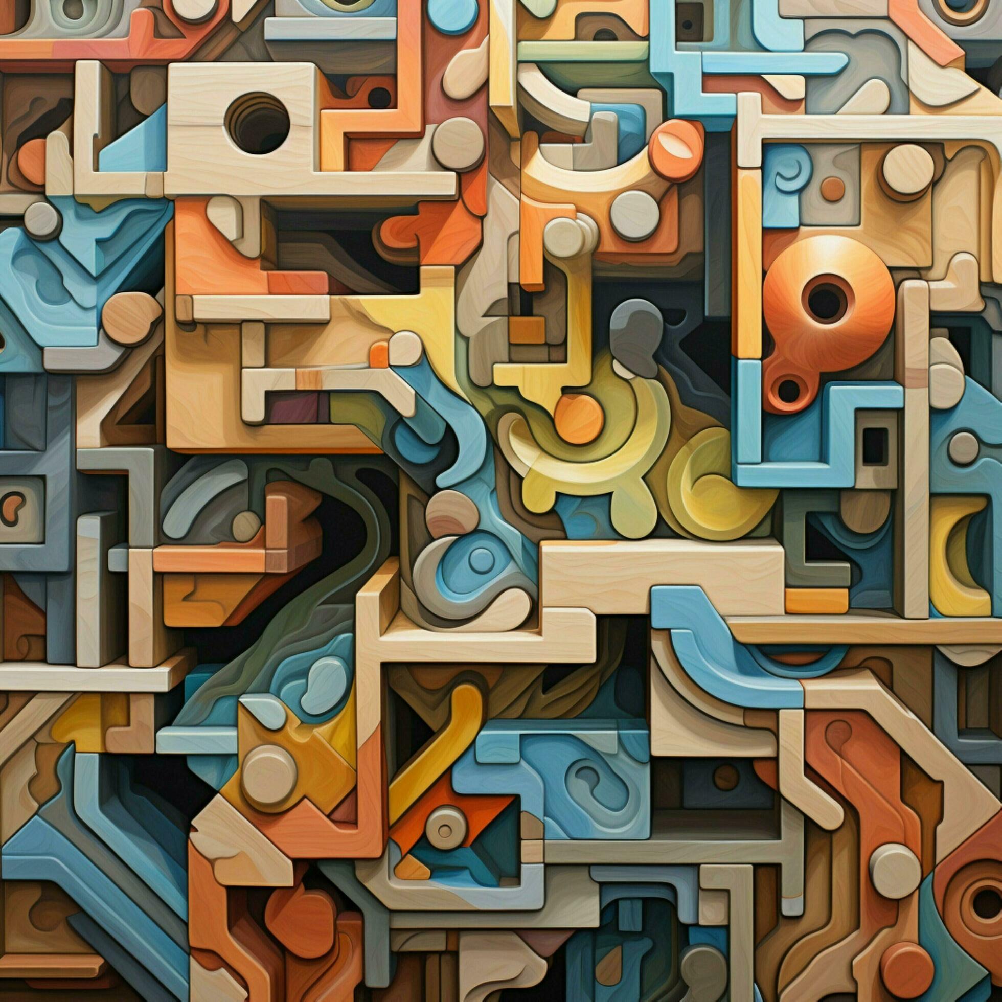 Constructing an abstract puzzle that challenges the viewer 30684191 ...