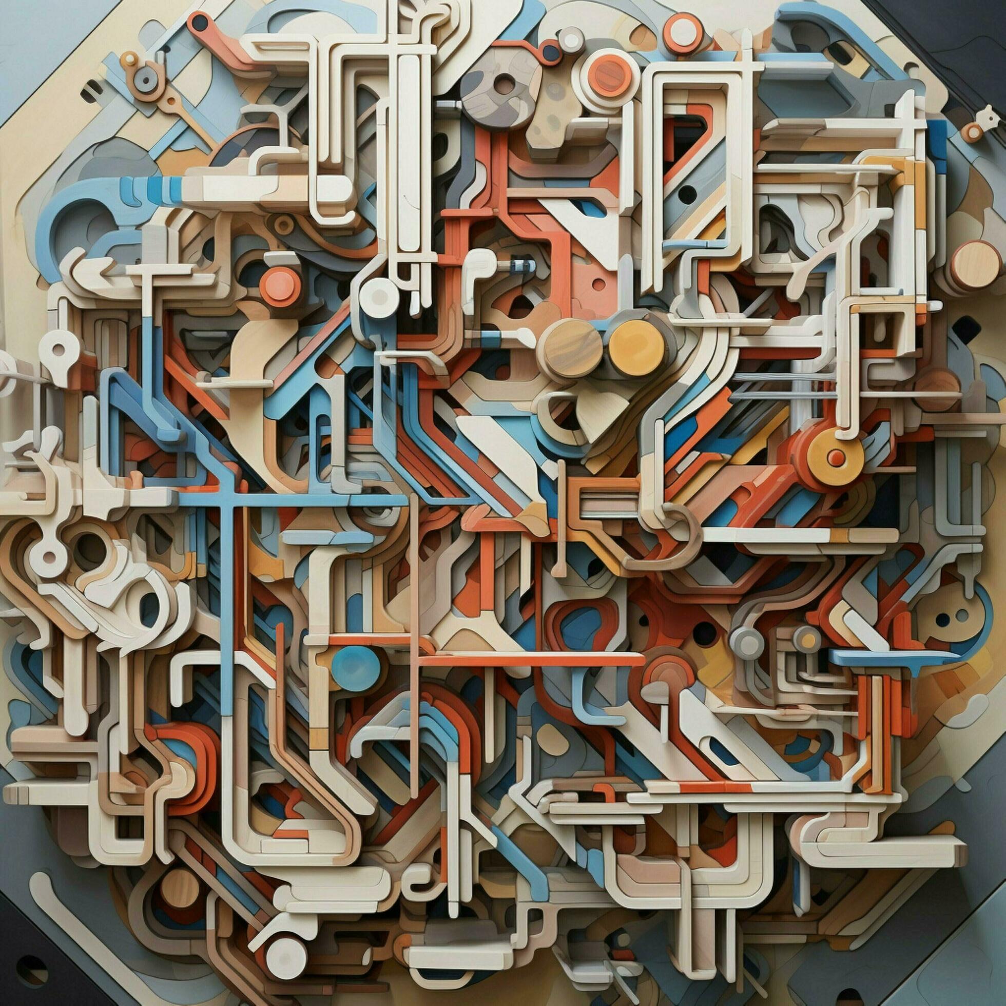 Constructing an abstract puzzle that challenges the viewer 30684206 ...