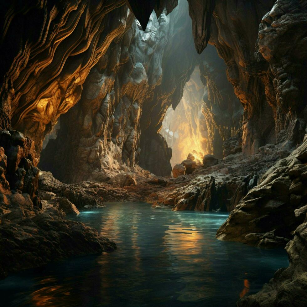 Deceptive caverns high quality ultra hd 8k hdr 30685163 Stock Photo at ...