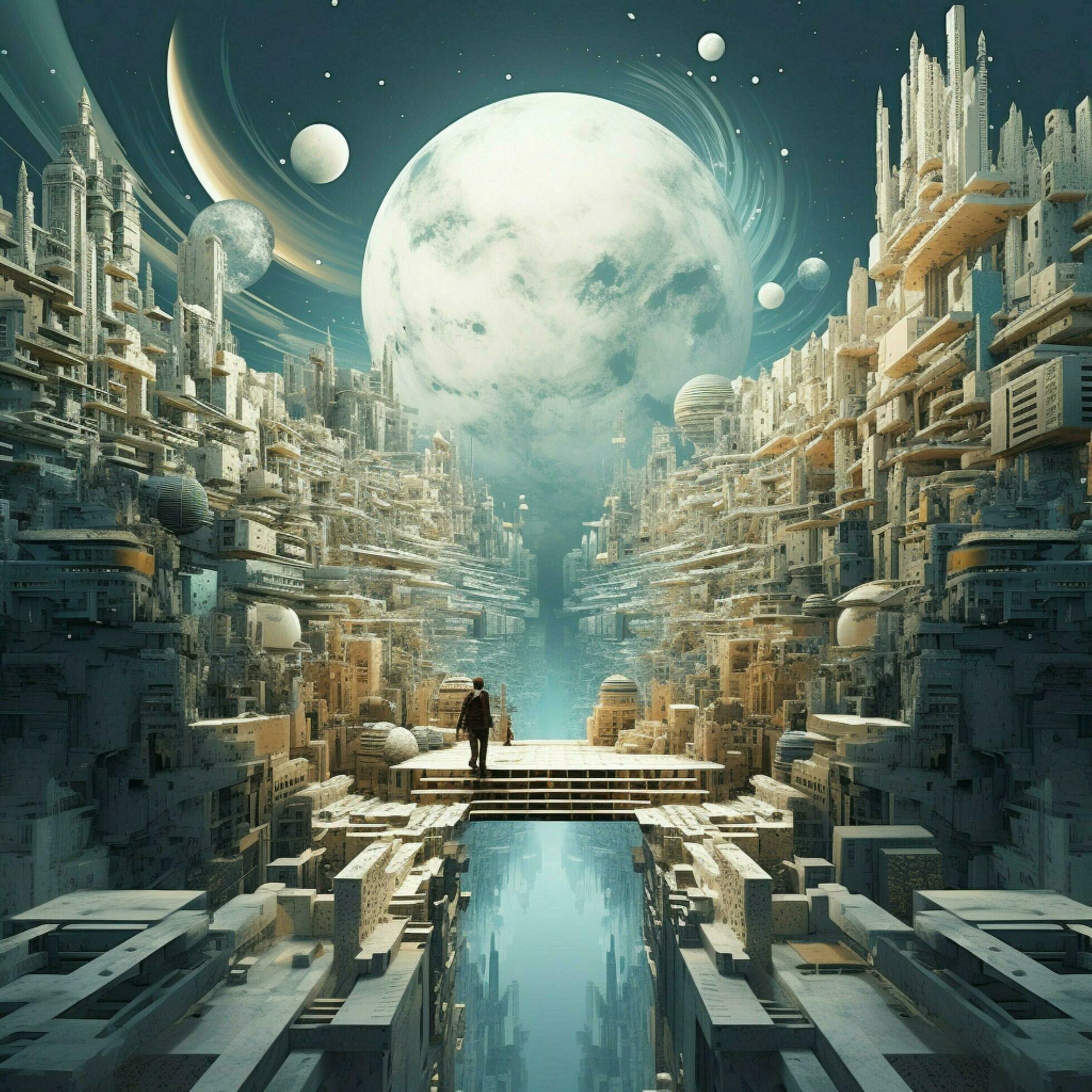 Digital Artifacts Merging To Form Awe Inspiring Compositio 30685511