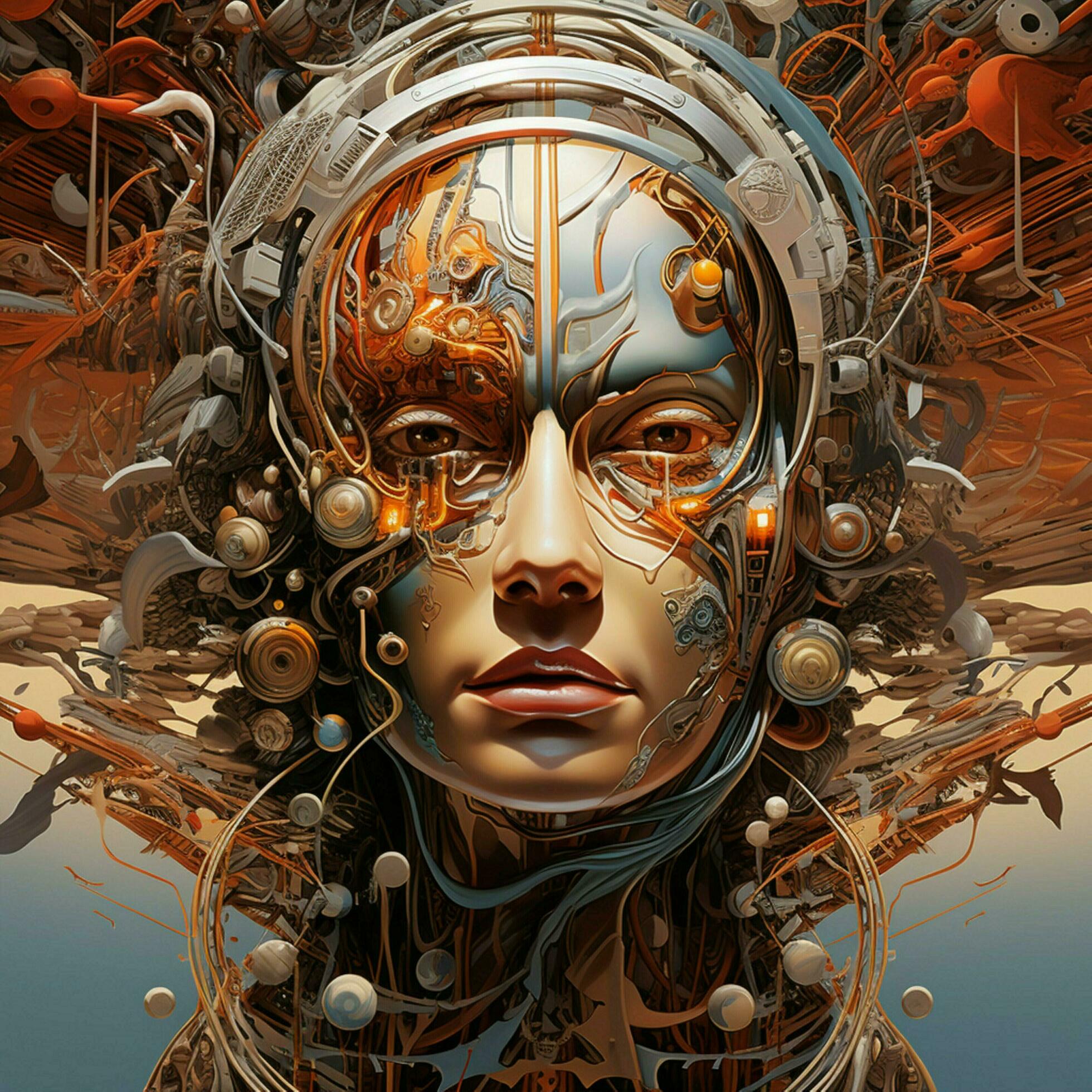 Digital Artifacts Merging To Form Awe Inspiring Compositio 30685524