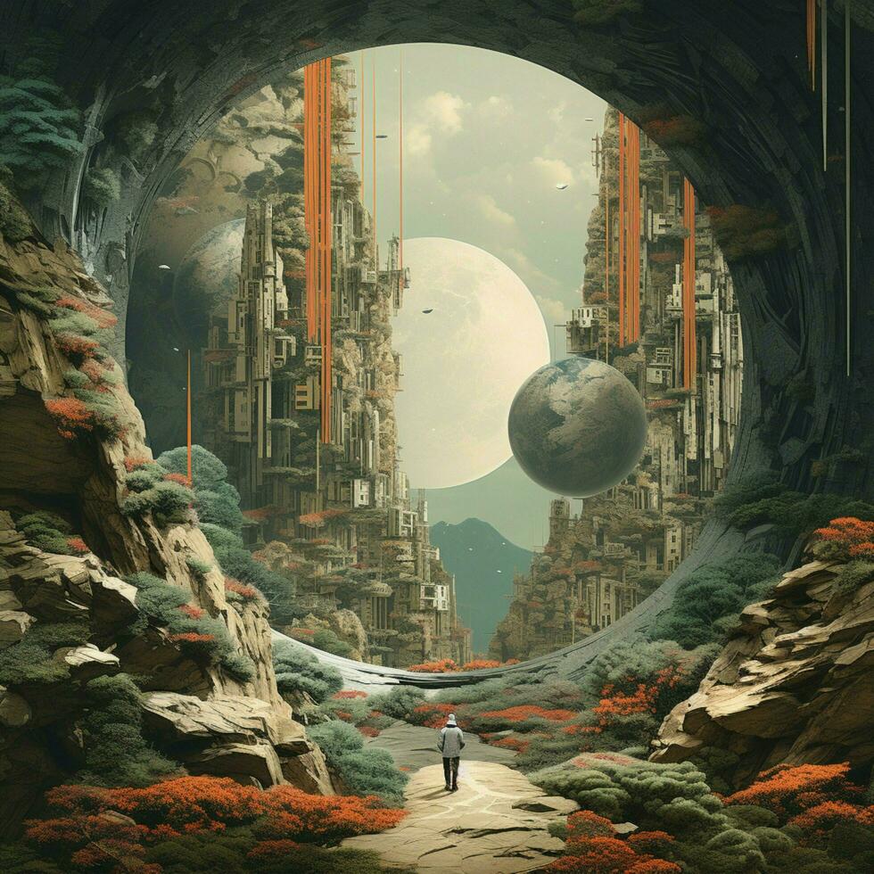 Digital Artifacts Merging To Form Awe Inspiring Compositio 30685527 1854