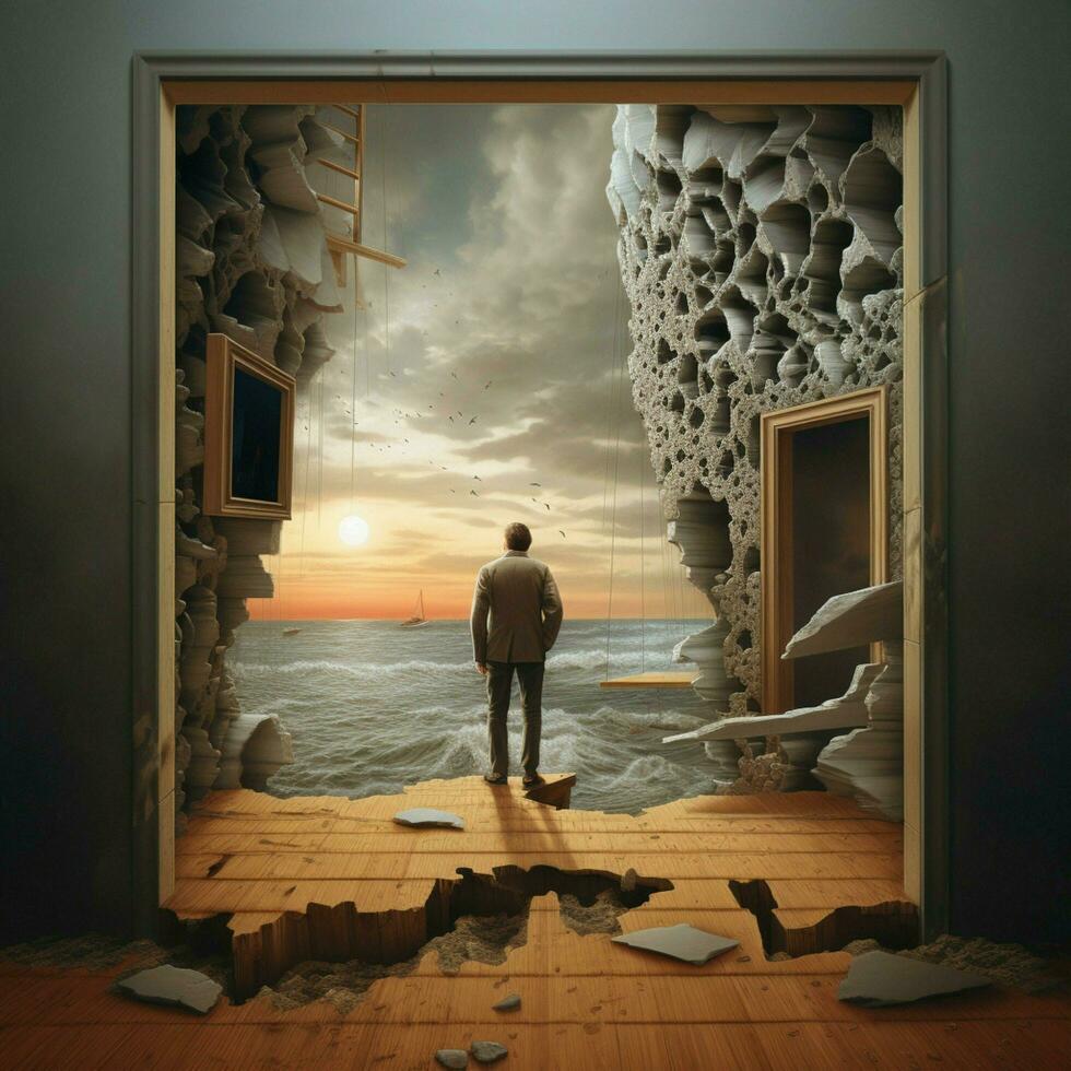 Exploring the boundaries between reality and imagination 30687043 Stock ... Exploring the boundaries between reality and imagination 30687043 Stock ...