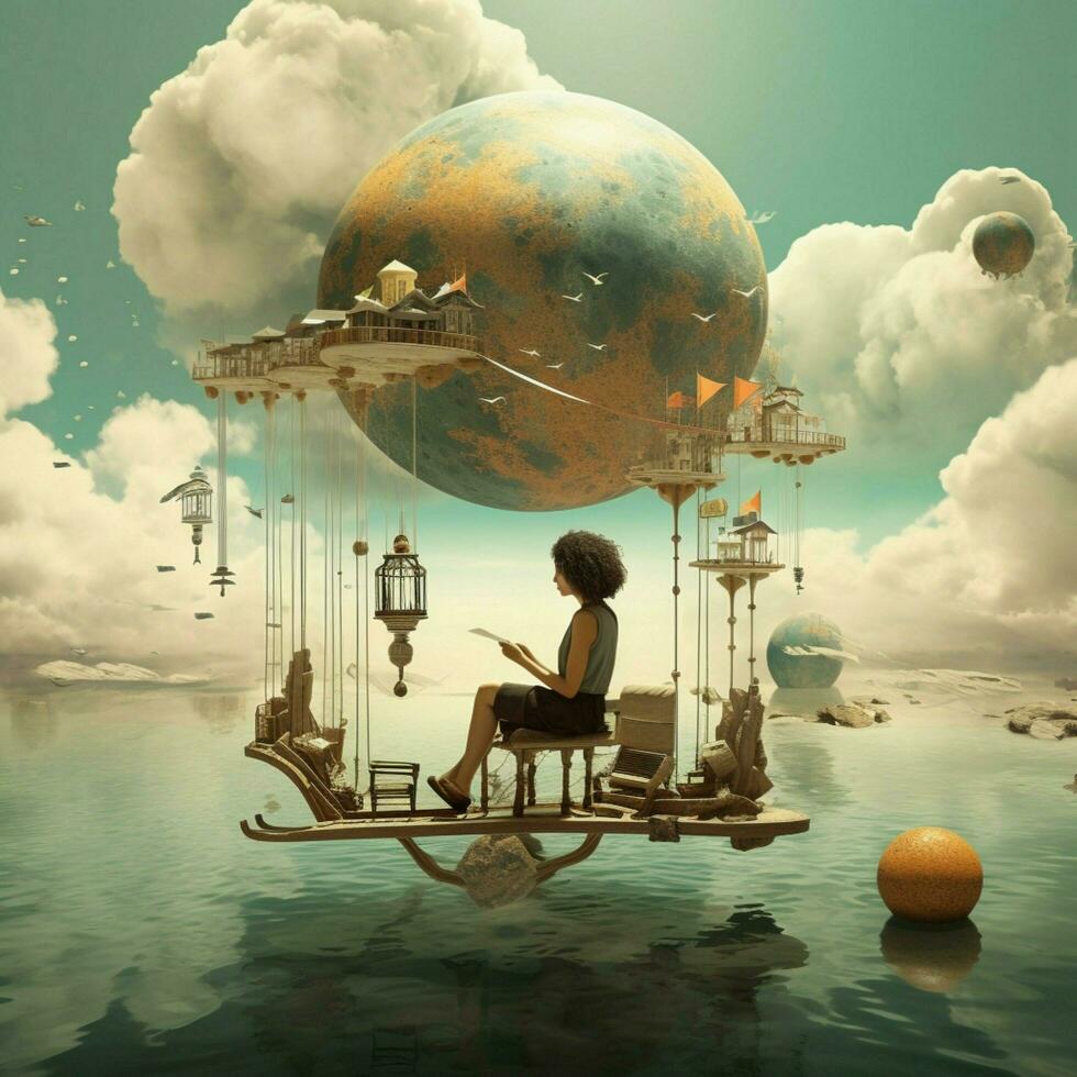 Exploring the boundaries between reality and imagination 30687059 Stock ... Exploring the boundaries between reality and imagination 30687059 Stock ...