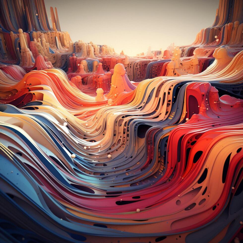 Flawed algorithms generating stunning abstract visuals 30687489 Stock Photo at Vecteezy