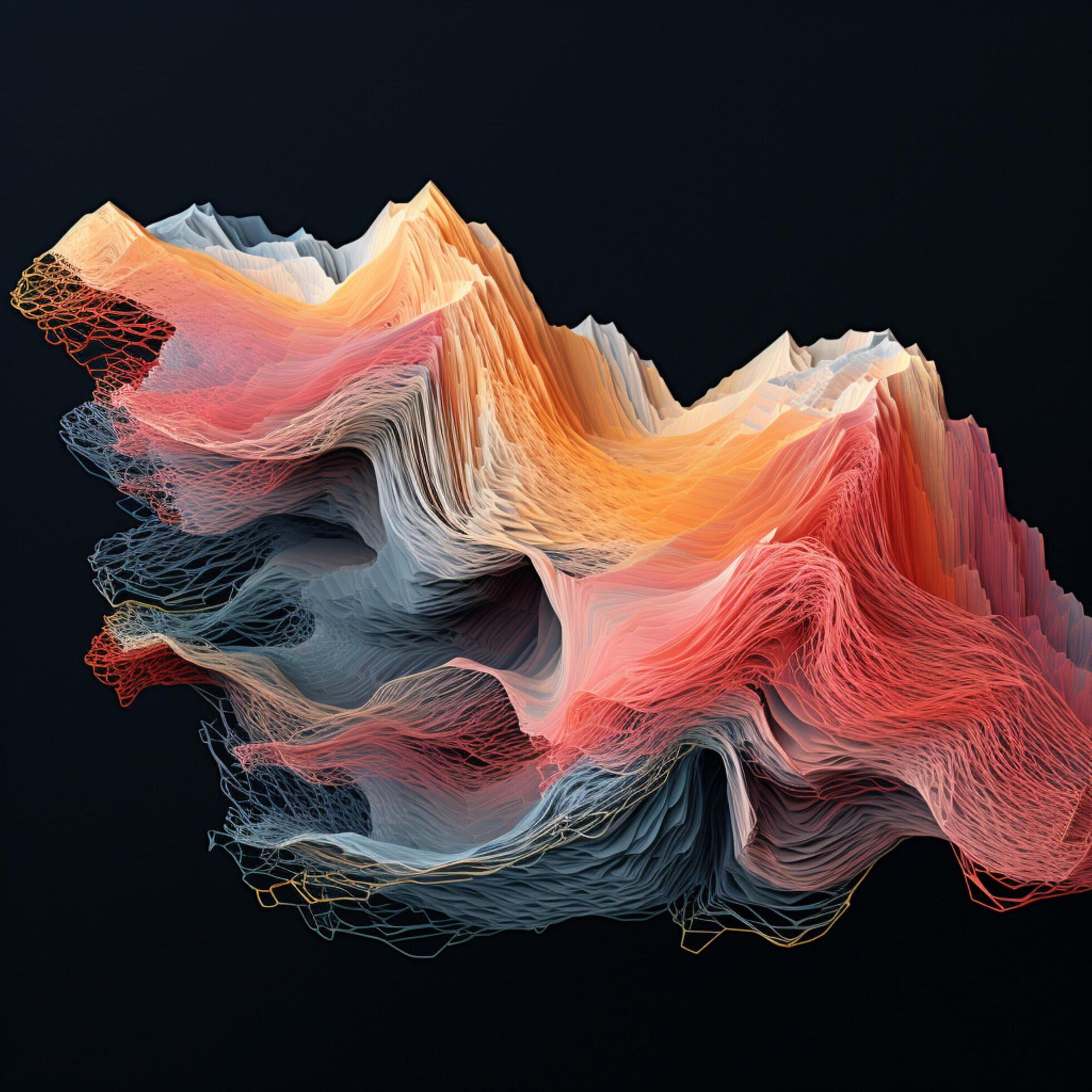 Flawed algorithms generating stunning abstract visuals 30687539 Stock Photo at Vecteezy