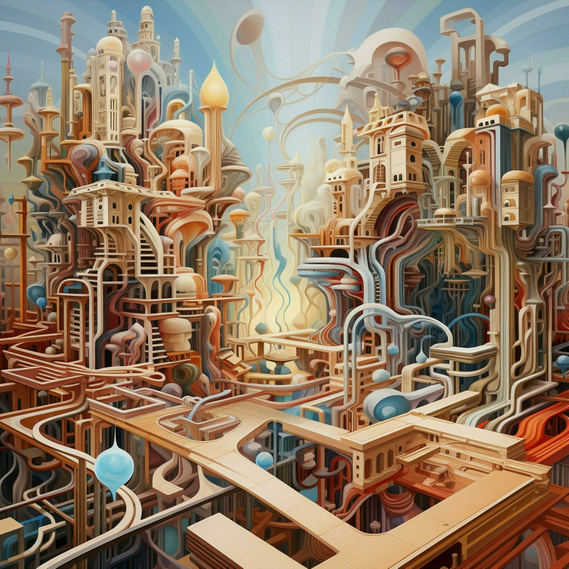 Malfunctioning algorithms distorting reality into art 30689454 Stock Photo at Vecteezy