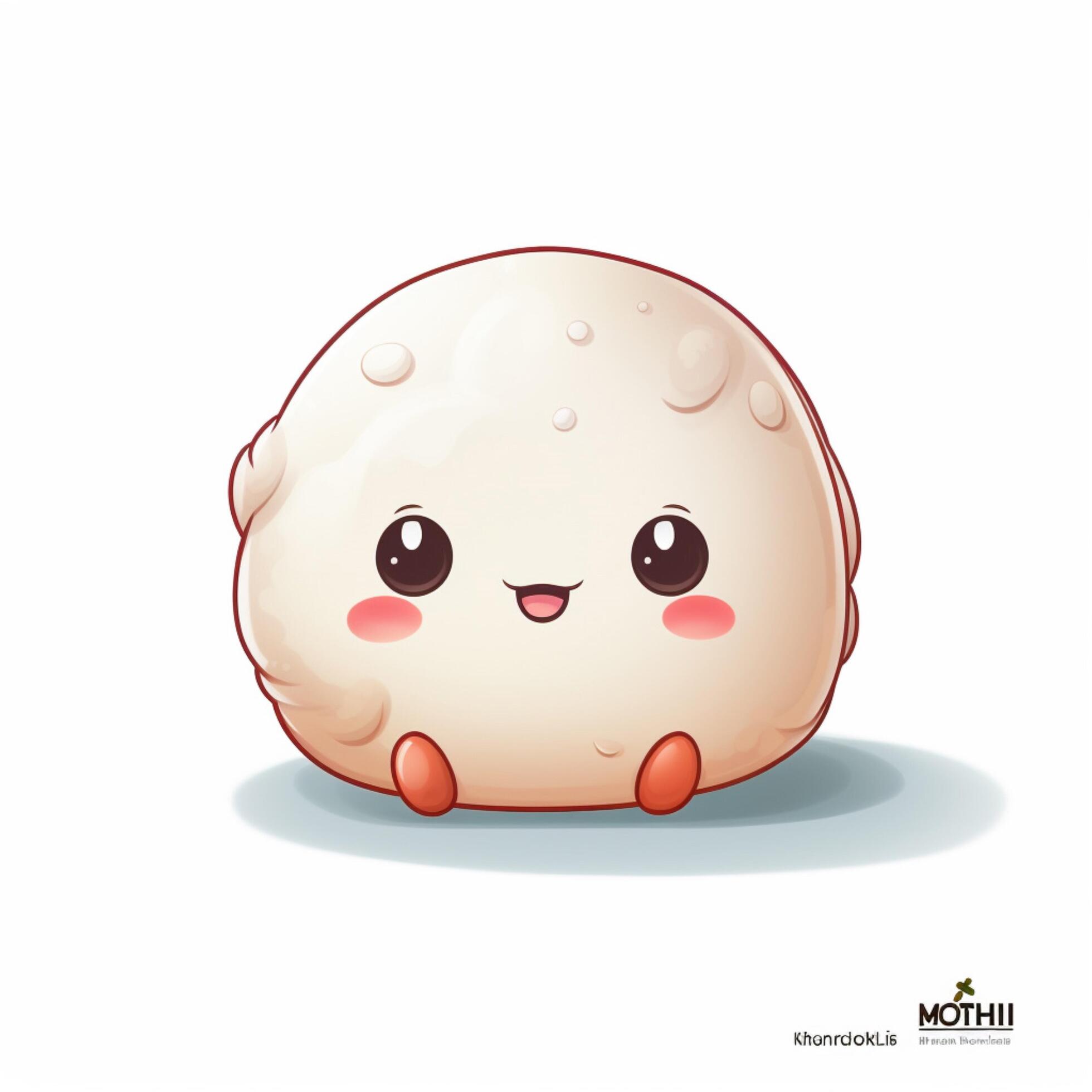 Mochi 2d vector illustration cartoon in white background h 30690074 Stock Photo at Vecteezy