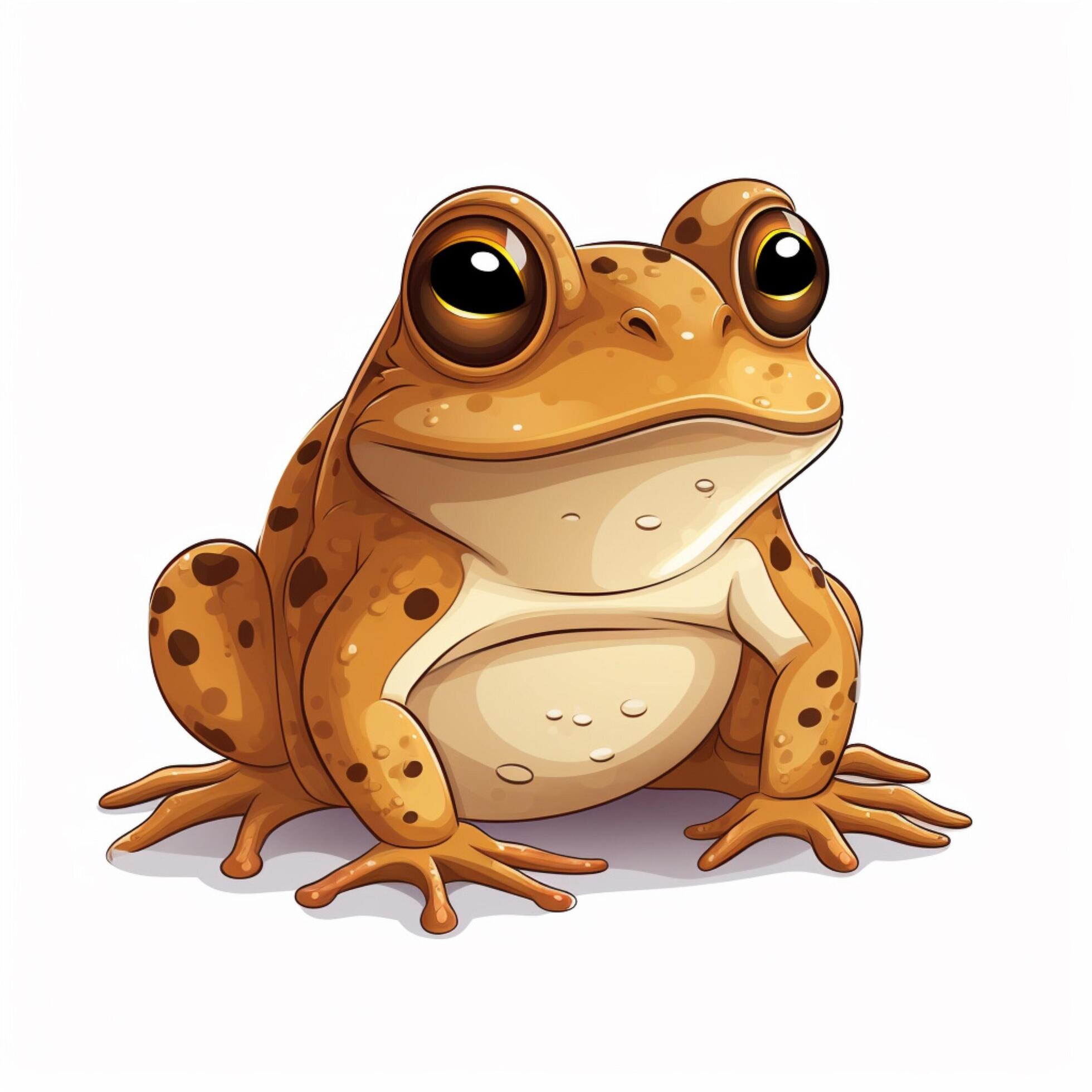 Toad 2d cartoon vector illustration on white background hi 30694330 Stock Photo at Vecteezy