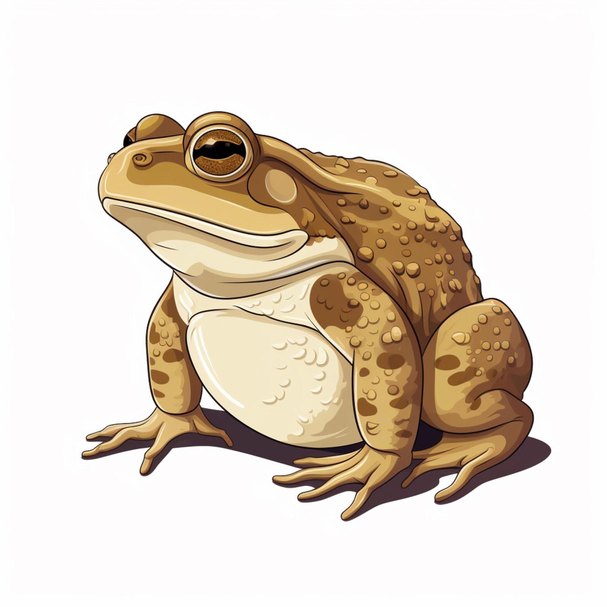 Toad 2d cartoon vector illustration on white background hi 30694334 Stock Photo at Vecteezy