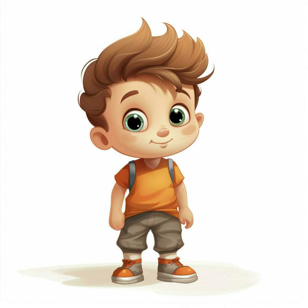 Toddler 2d cartoon vector illustration on white background 30694364 Stock Photo at Vecteezy