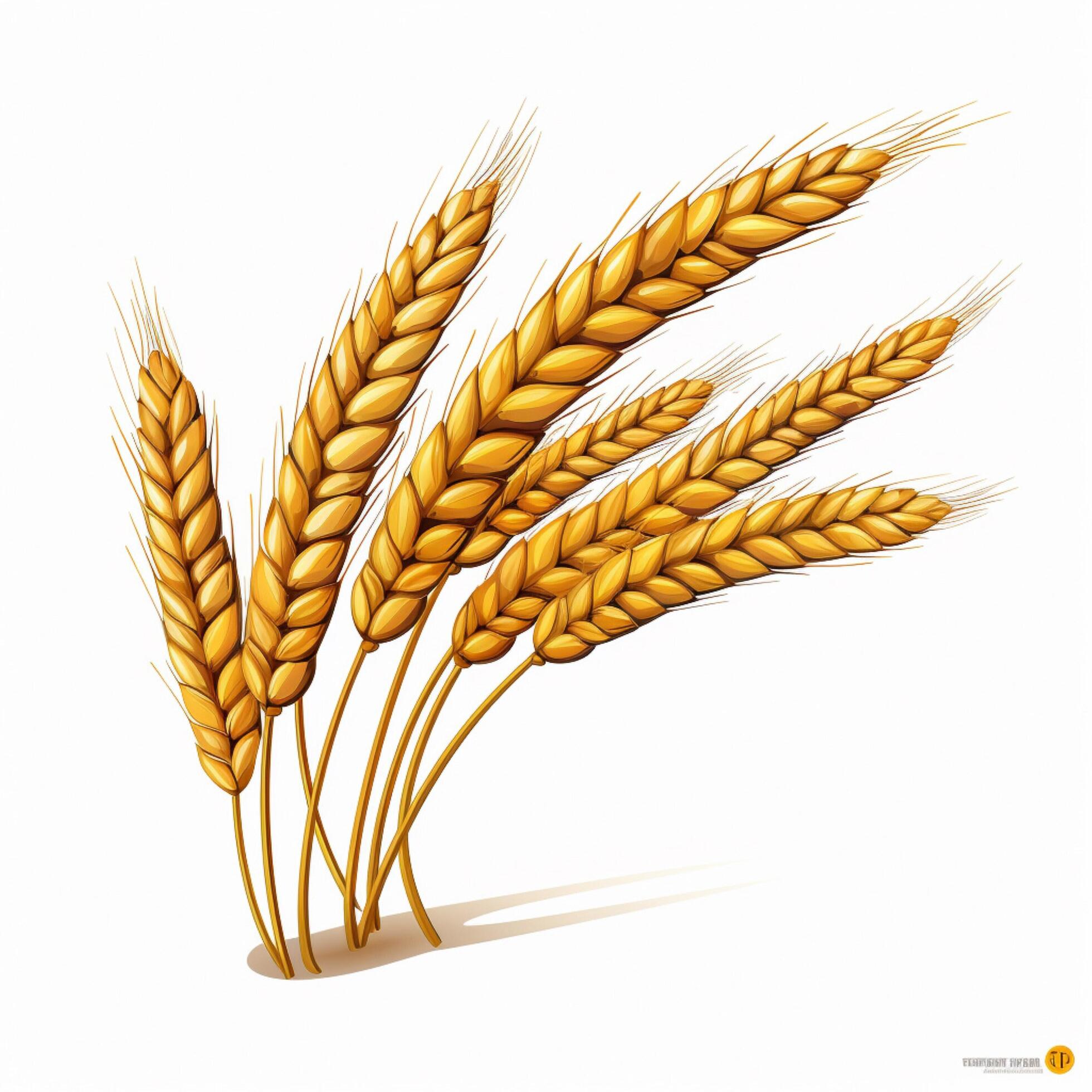 Wheat 2d vector illustration cartoon in white background h 30695466 Stock Photo at Vecteezy