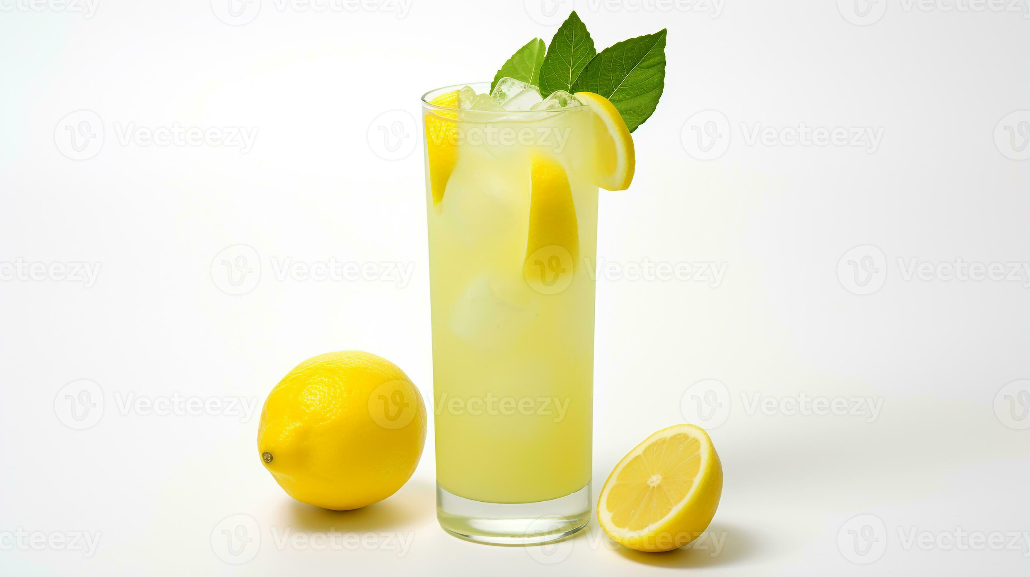 Photo of a Lemonade drink isolated on white background. Generative AI 30707889 Stock Photo at ...