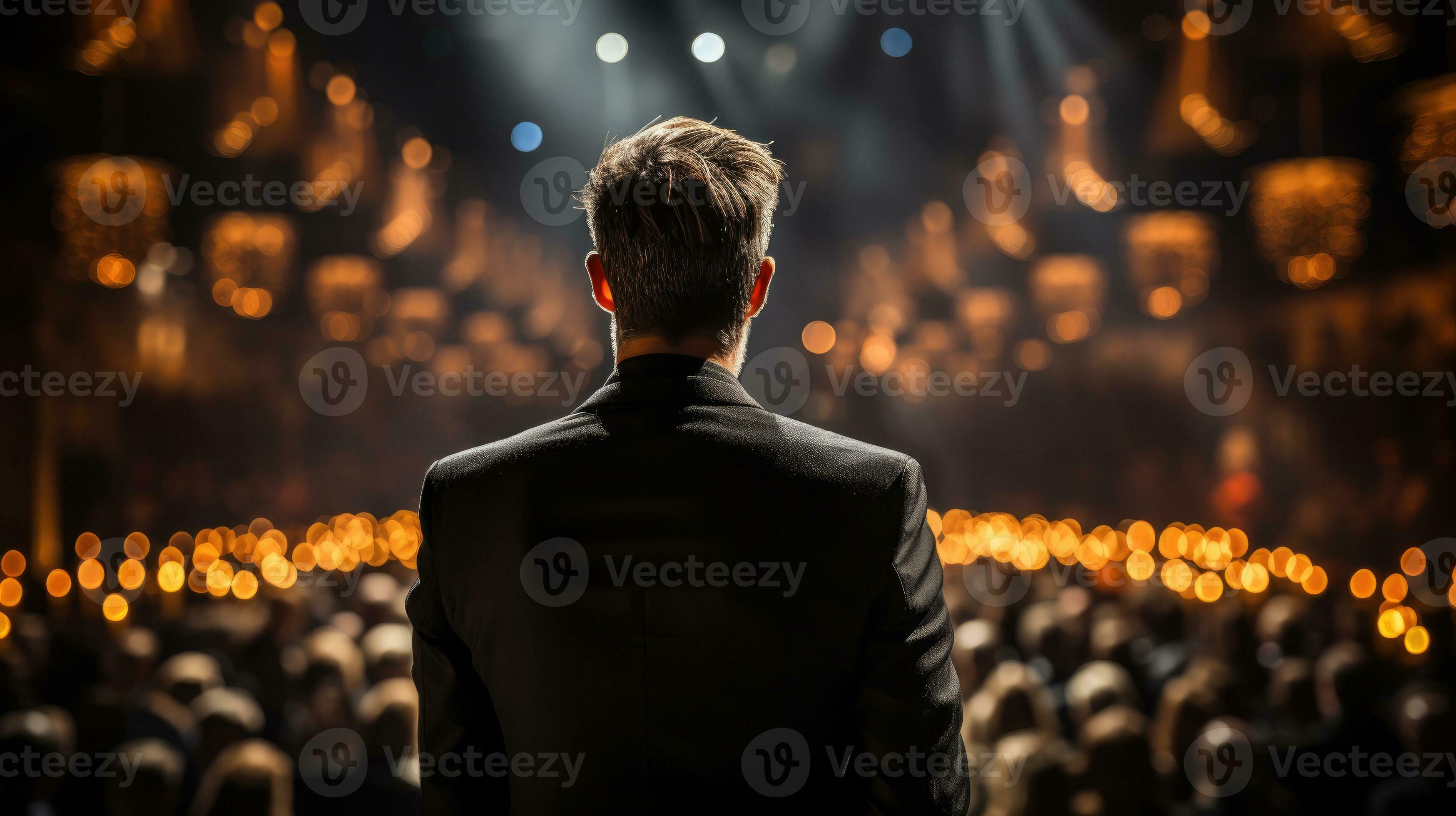 A motivational speaker addresses the audience. Generative AI 30710146 ... A motivational speaker addresses the audience. Generative AI 30710146 ...