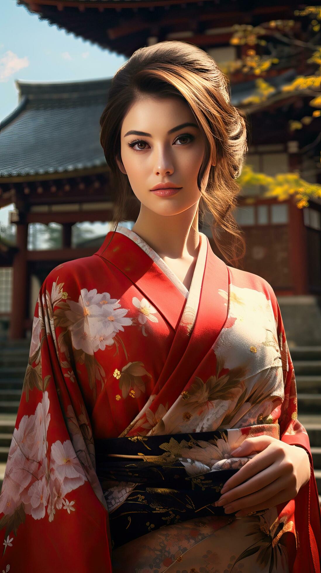 Portrait of beautiful japanese geisha. Generative AI 30712211 Stock Photo at Vecteezy