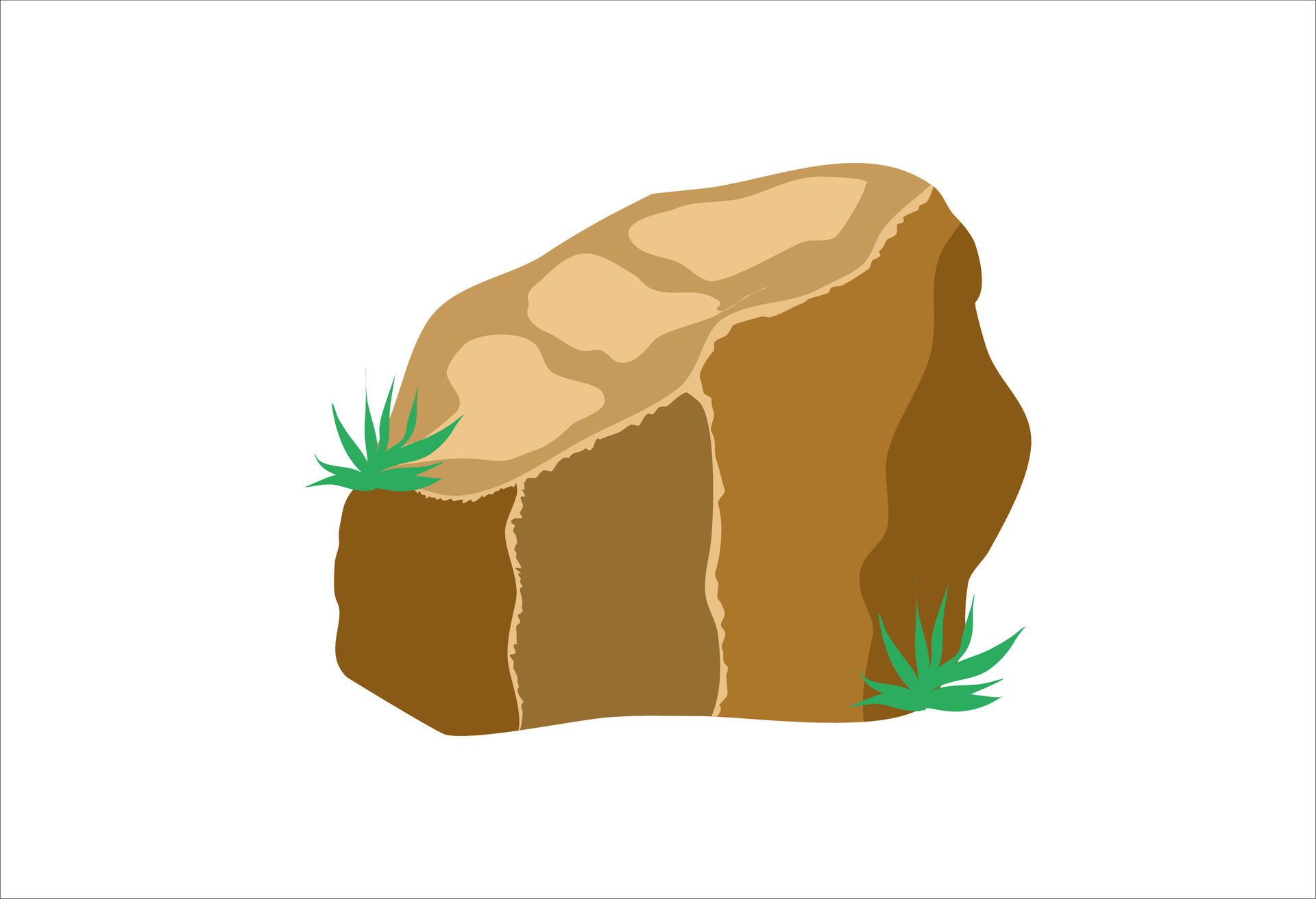 Stone Grass 2 30715310 Vector Art At Vecteezy