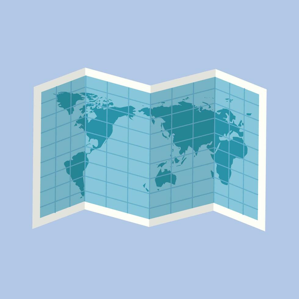 Vector folded paper world map 30719621 Vector Art at Vecteezy Vector folded paper world map 30719621 Vector Art at Vecteezy