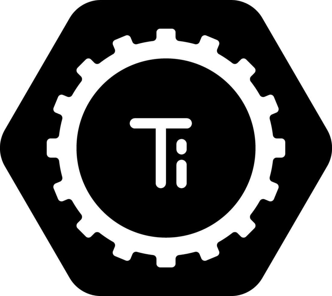 solid icon for titanium 30720906 Vector Art at Vecteezy