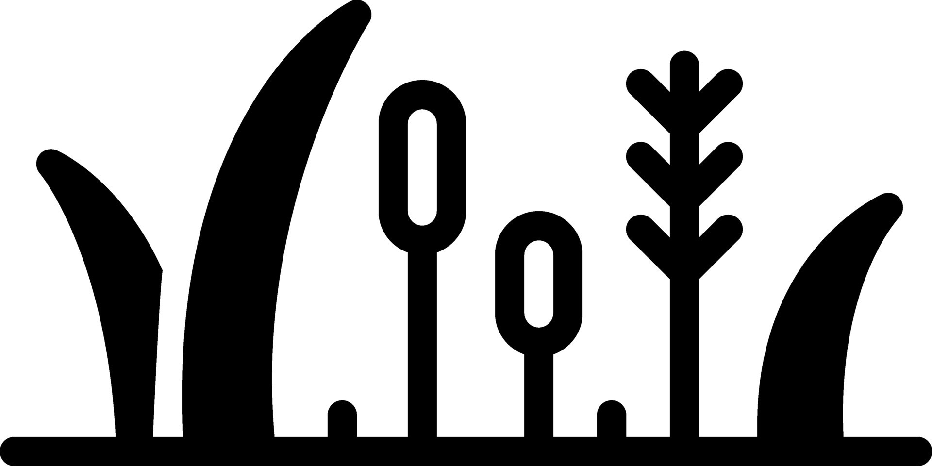 solid icon for grass 30721630 Vector Art at Vecteezy