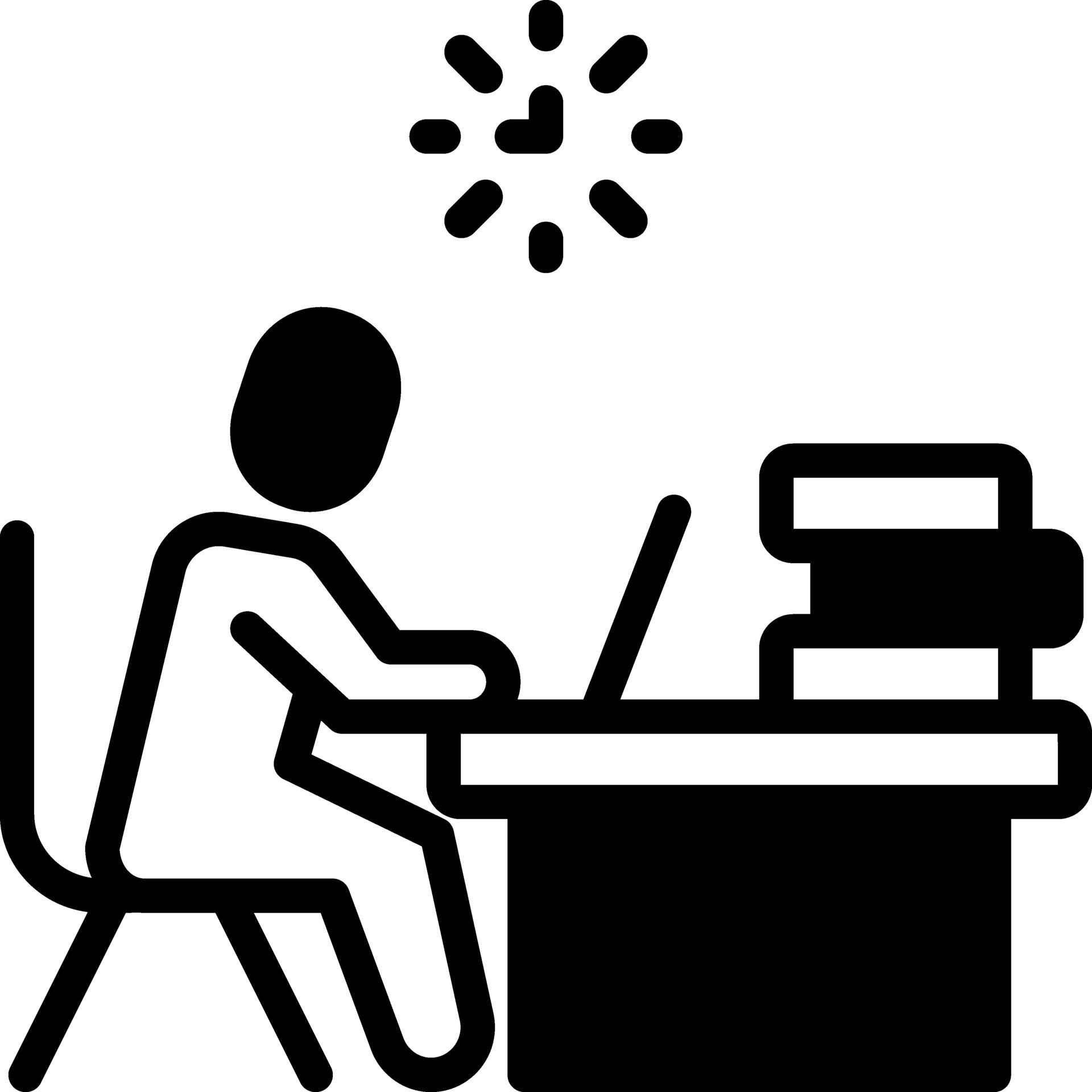 solid icon for work 30722309 Vector Art at Vecteezy