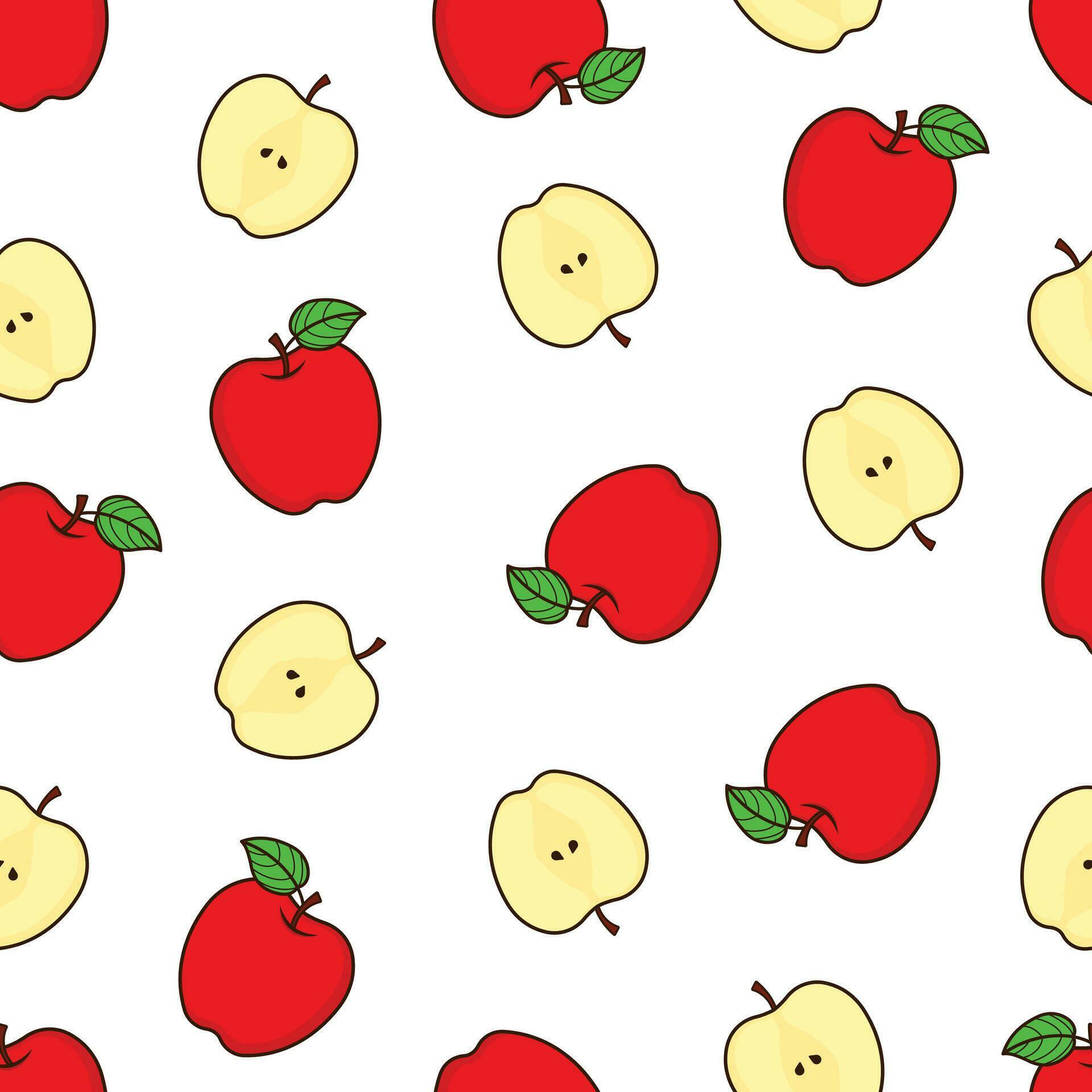 simple seamless red apple pattern design template vector 30725171 Vector Art at Vecteezy