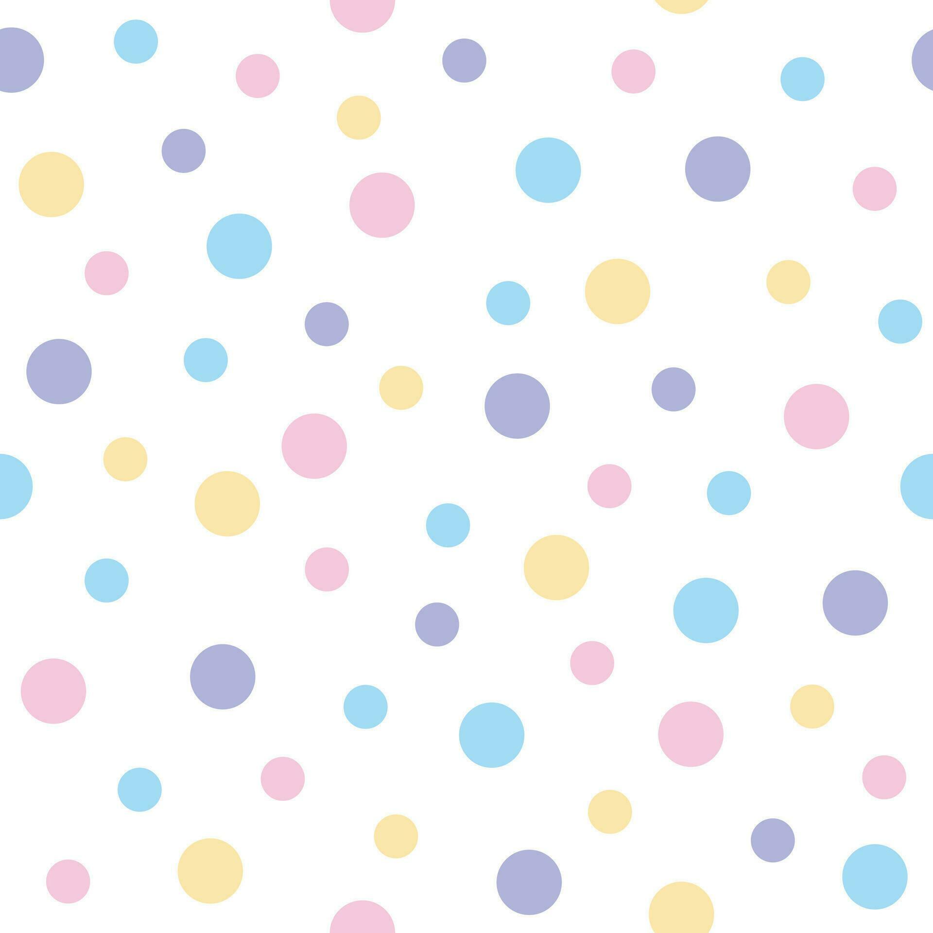 colorful polka dot seamless pattern vector, cute dots background with ...