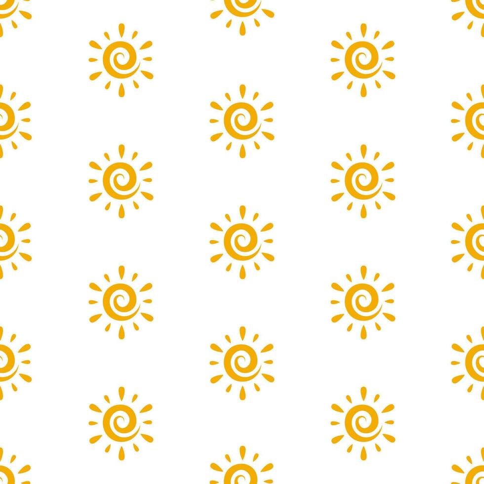 simple hand drawn sun seamless pattern vector, cute sun pattern ... simple hand drawn sun seamless pattern vector, cute sun pattern ...
