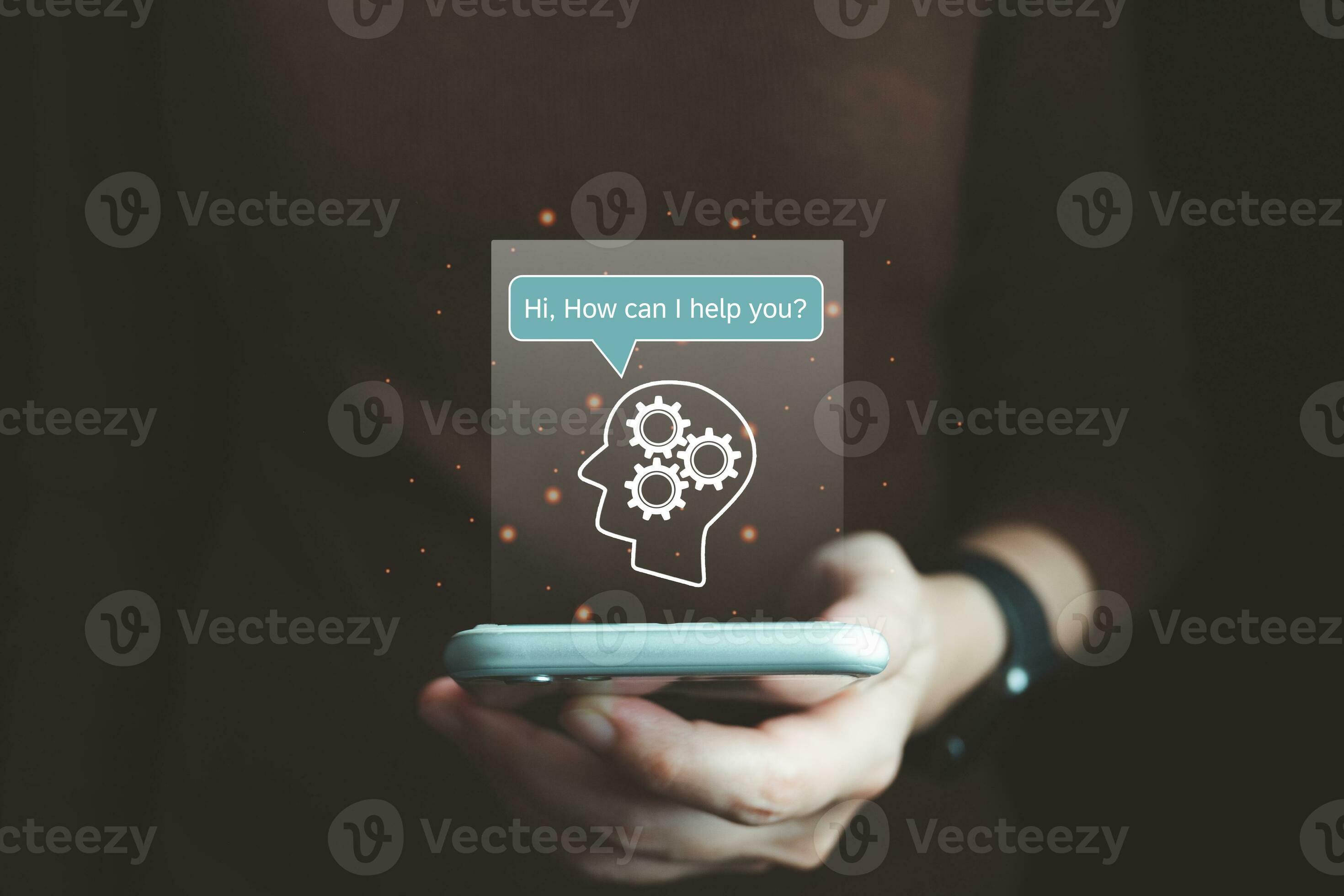 AI technology, Artificial Intelligence, Chatbot Chat and talk with AI ...