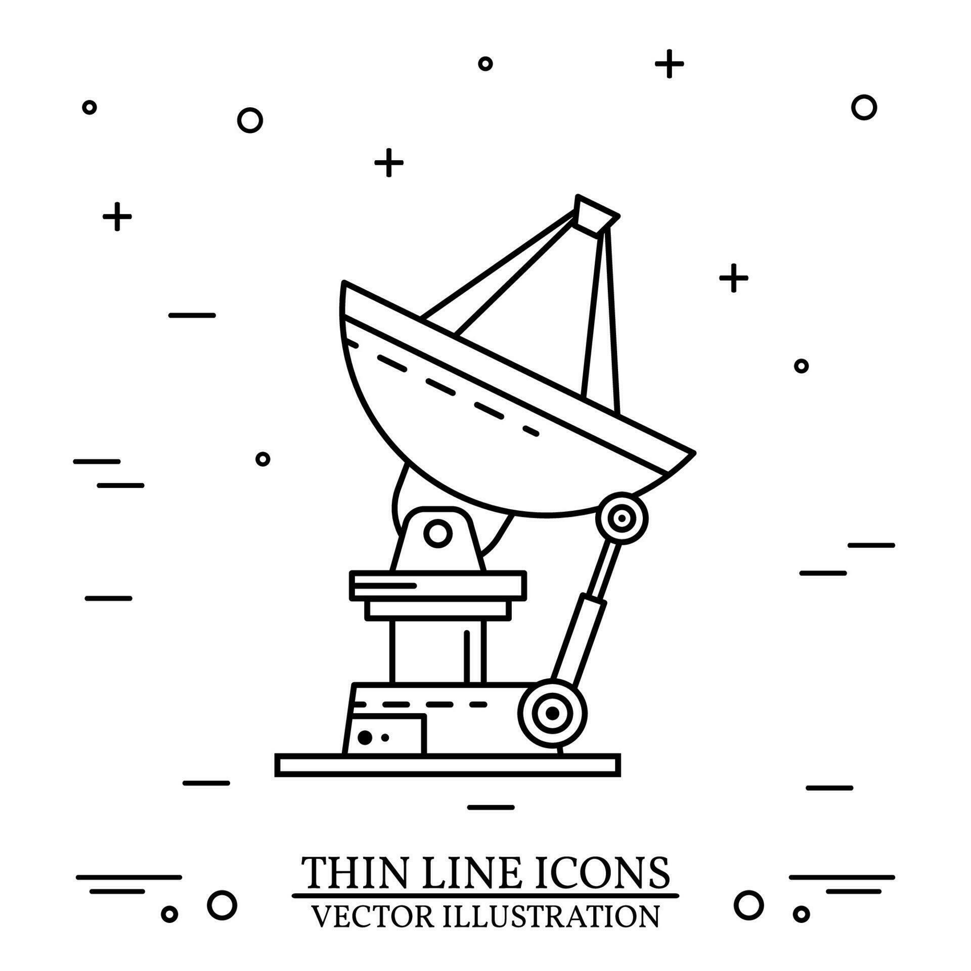 Satellite Dishes On The White Background 30727116 Vector Art At Vecteezy