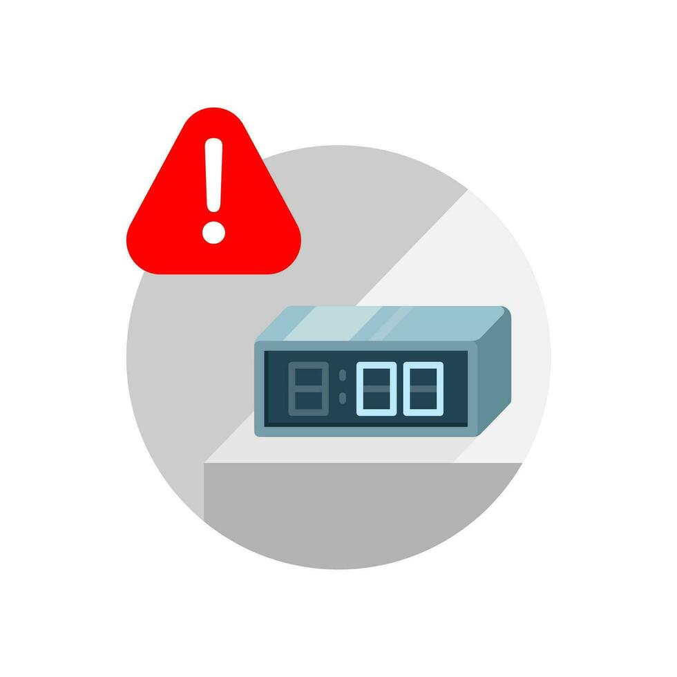 Sign In Again Session Expired Timeout Concept Illustration Flat