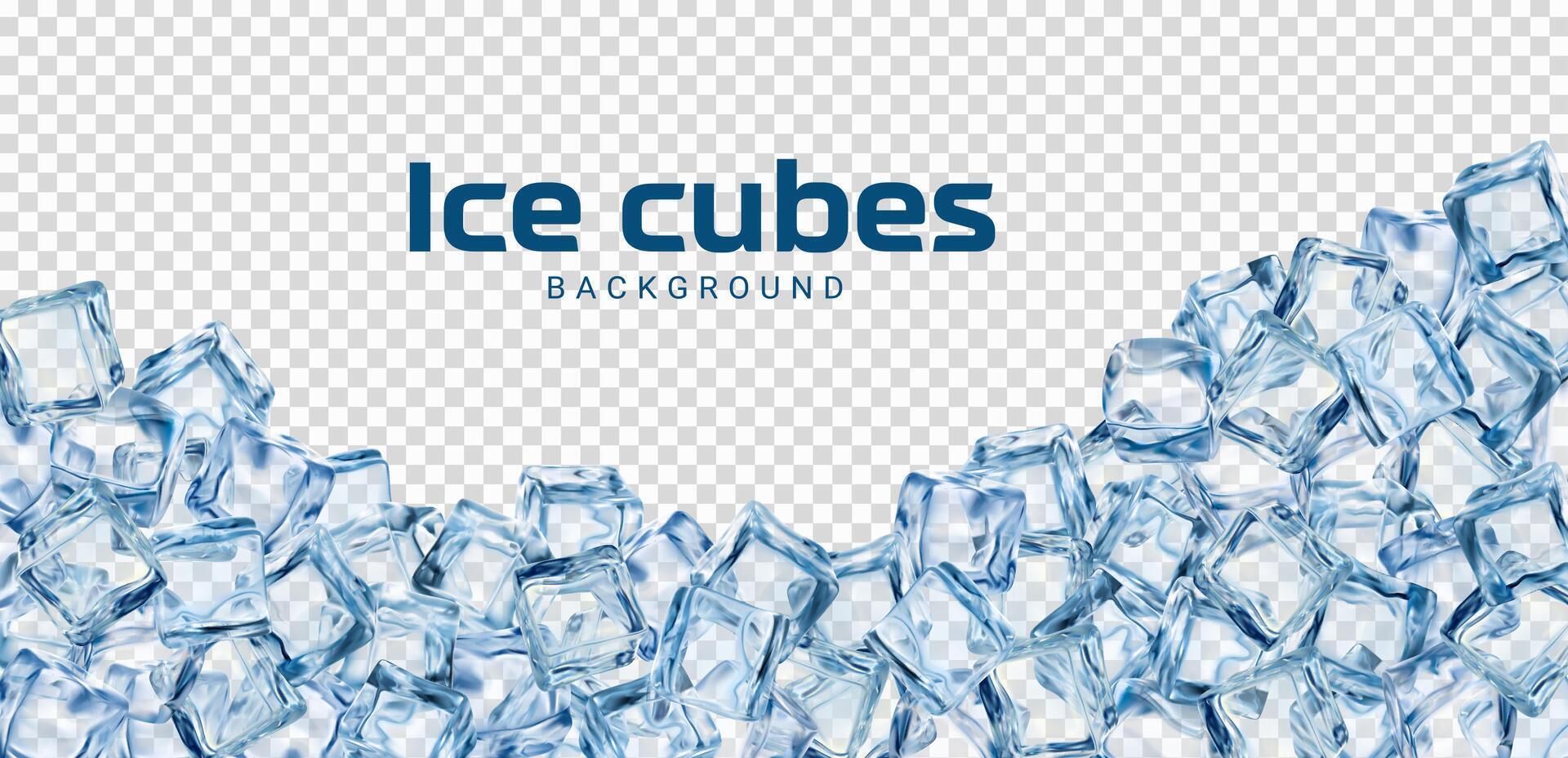 Realistic ice cubes background, crystal ice blocks 30739212 Vector Art at Vecteezy
