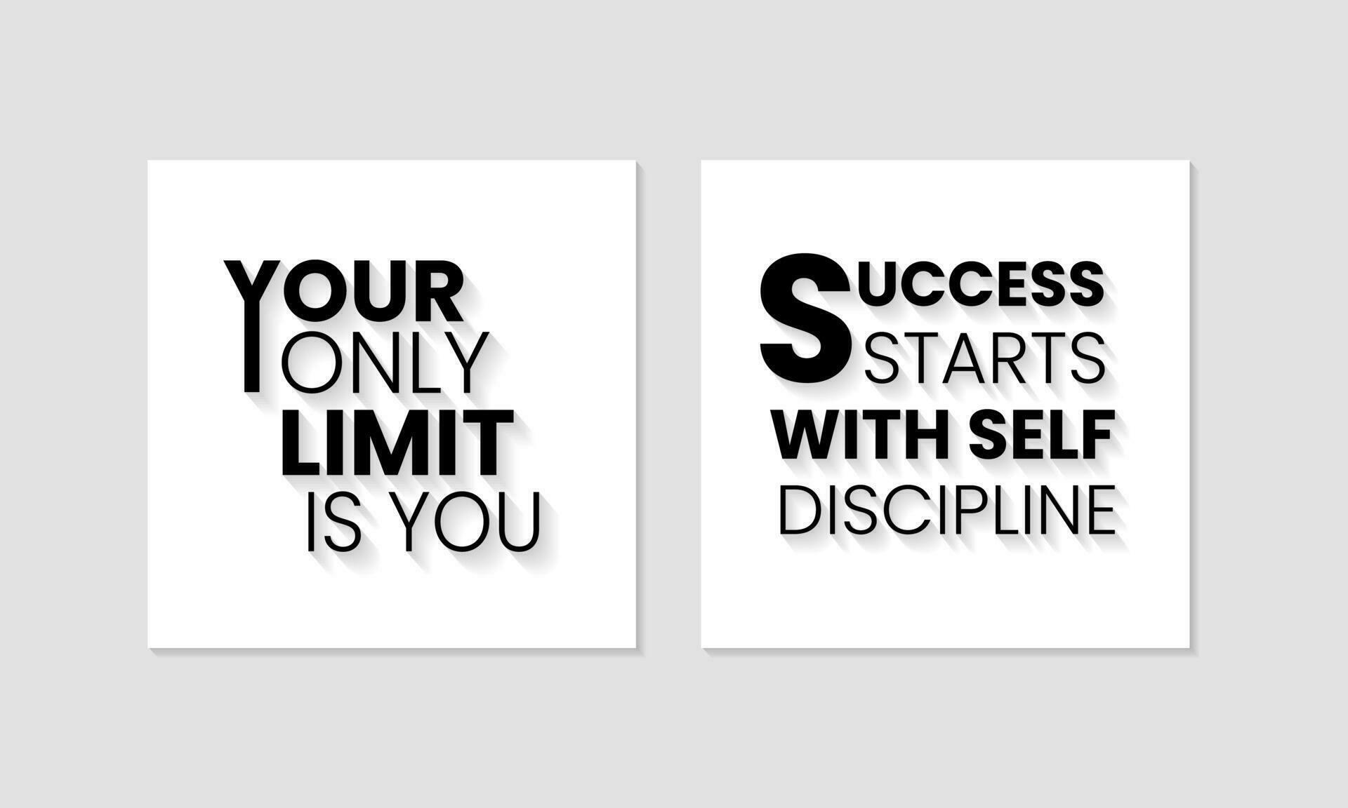 Success starts with self discipline business quote template 30739403 Vector Art at Vecteezy