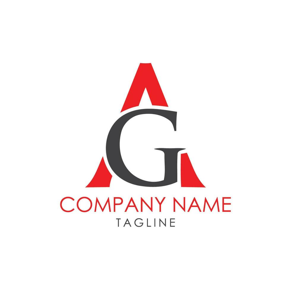 ag logo design 30742765 Vector Art at Vecteezy