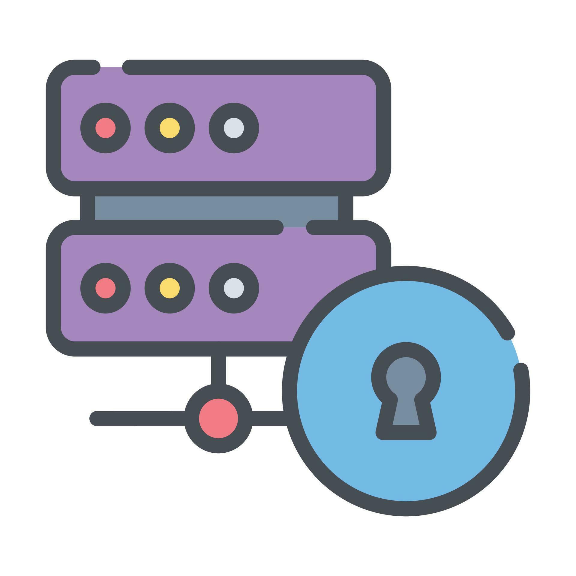 Hosting Server Icon For Web And Mobile Web Hosting Icon Database Symbol Security Icon